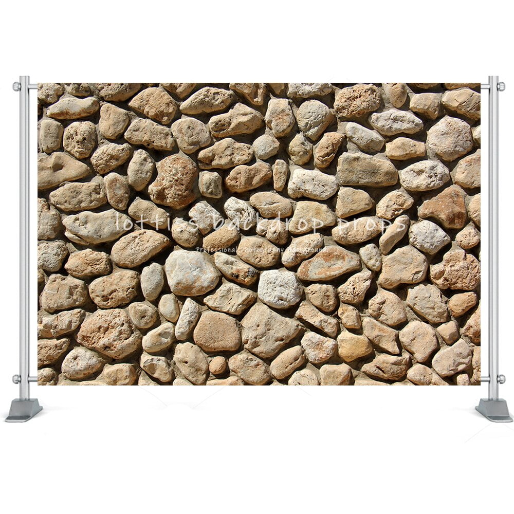 Stone Floor Backdrop Brick Road Photography Texture Design Black White ...