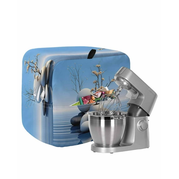 Stone Flower,Stand Mixer Dust Cover with Storage Pocket & Handles ...