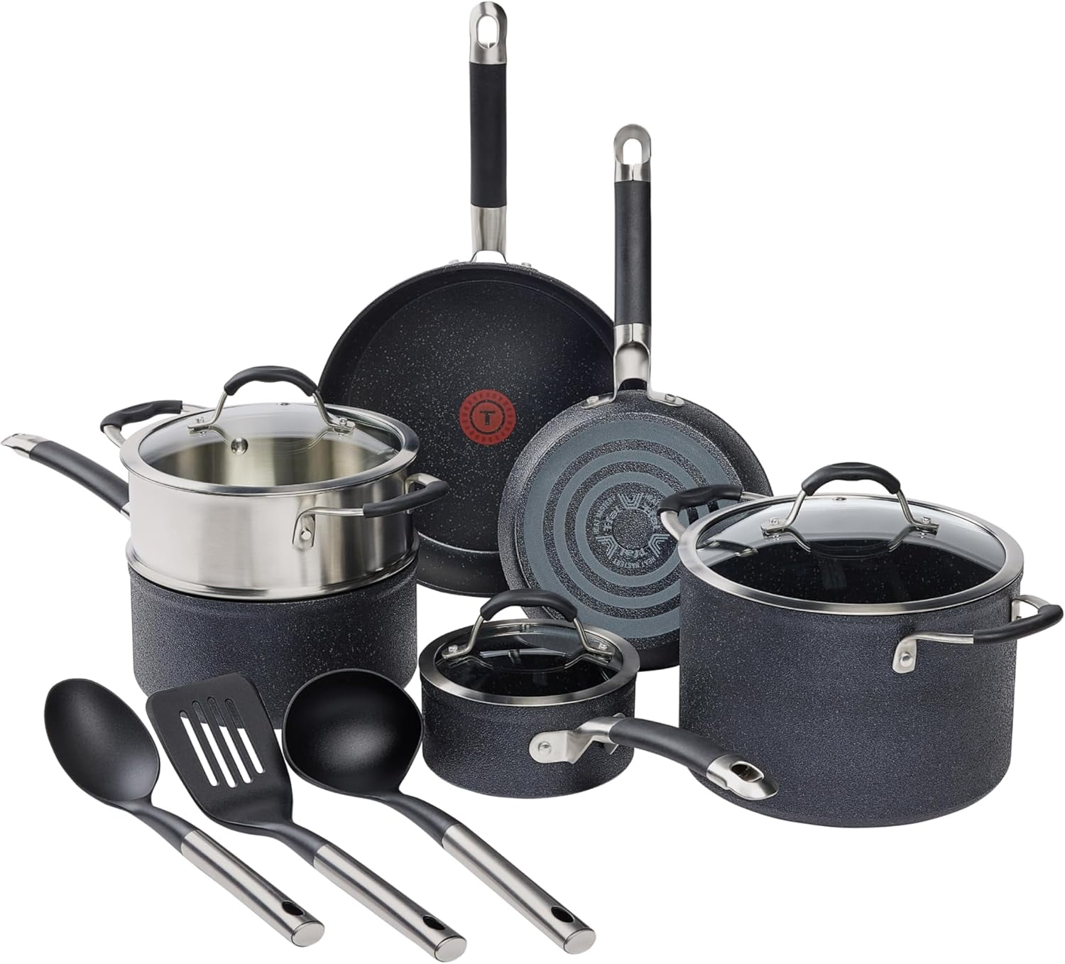 Stone Force Platinum Non Stick Cookware Set 12 Piece, Oven Broiler Safe ...