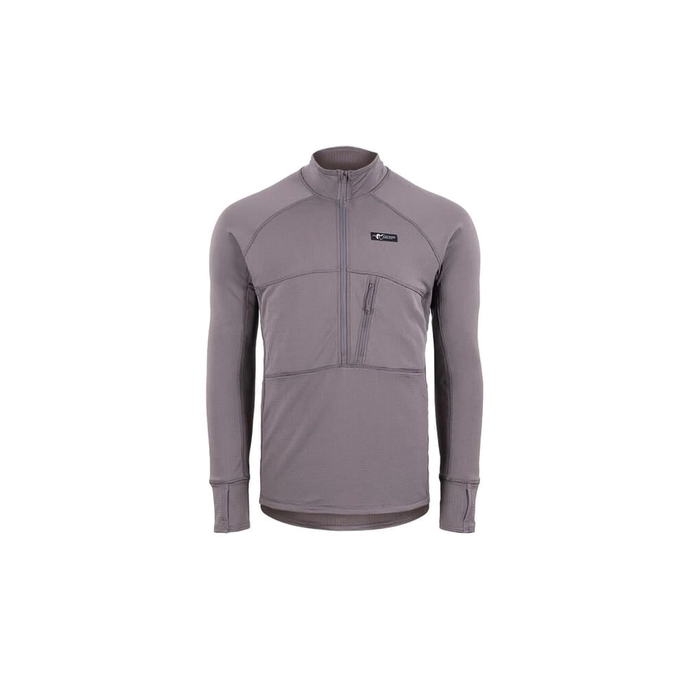Stone Glacier Helio Pullover, Granite Grey, Medium, Micro-Grid Fleece ...