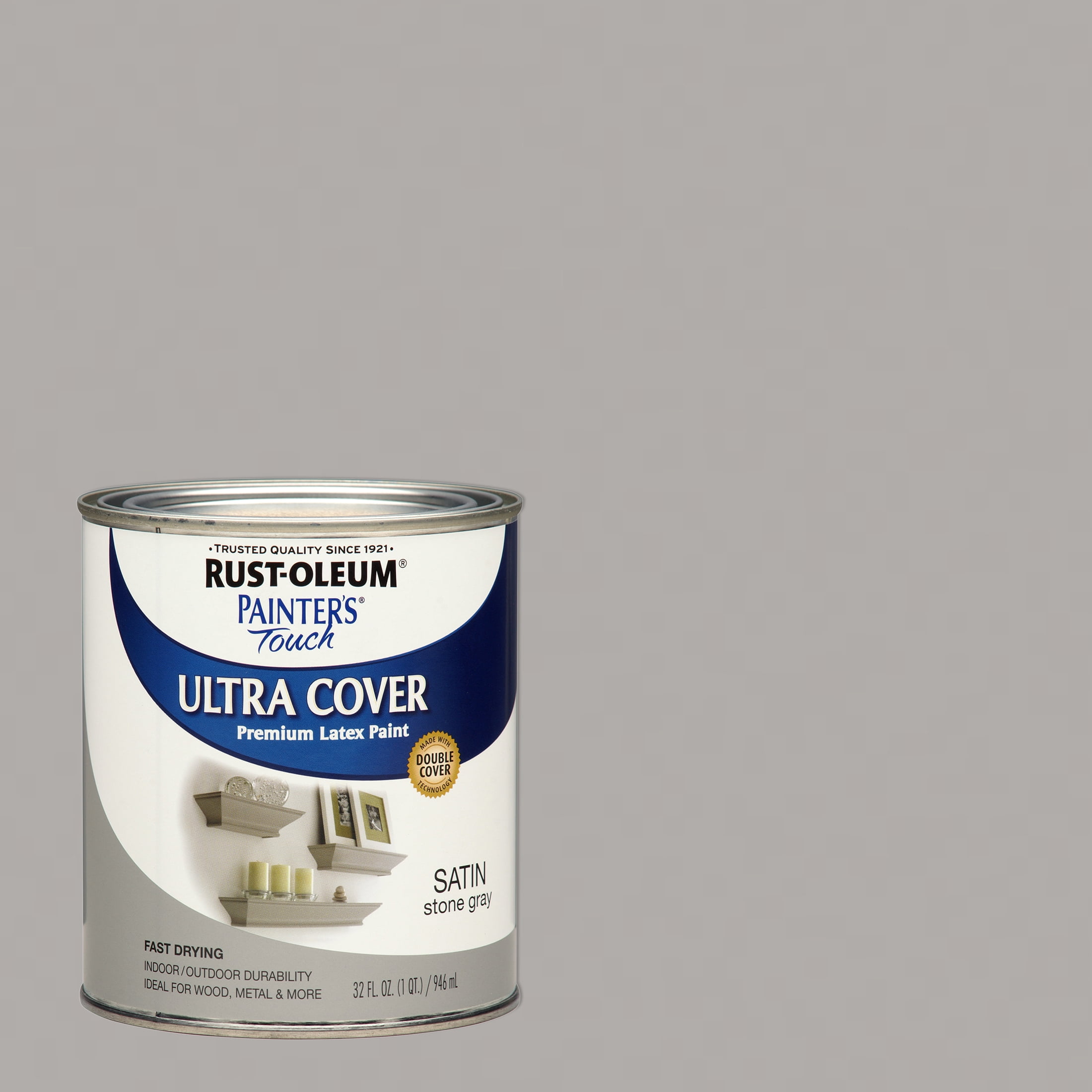 Stone Gray, Rust-Oleum Painter's Touch Ultra Cover Satin, Quart, 2 Pack ...