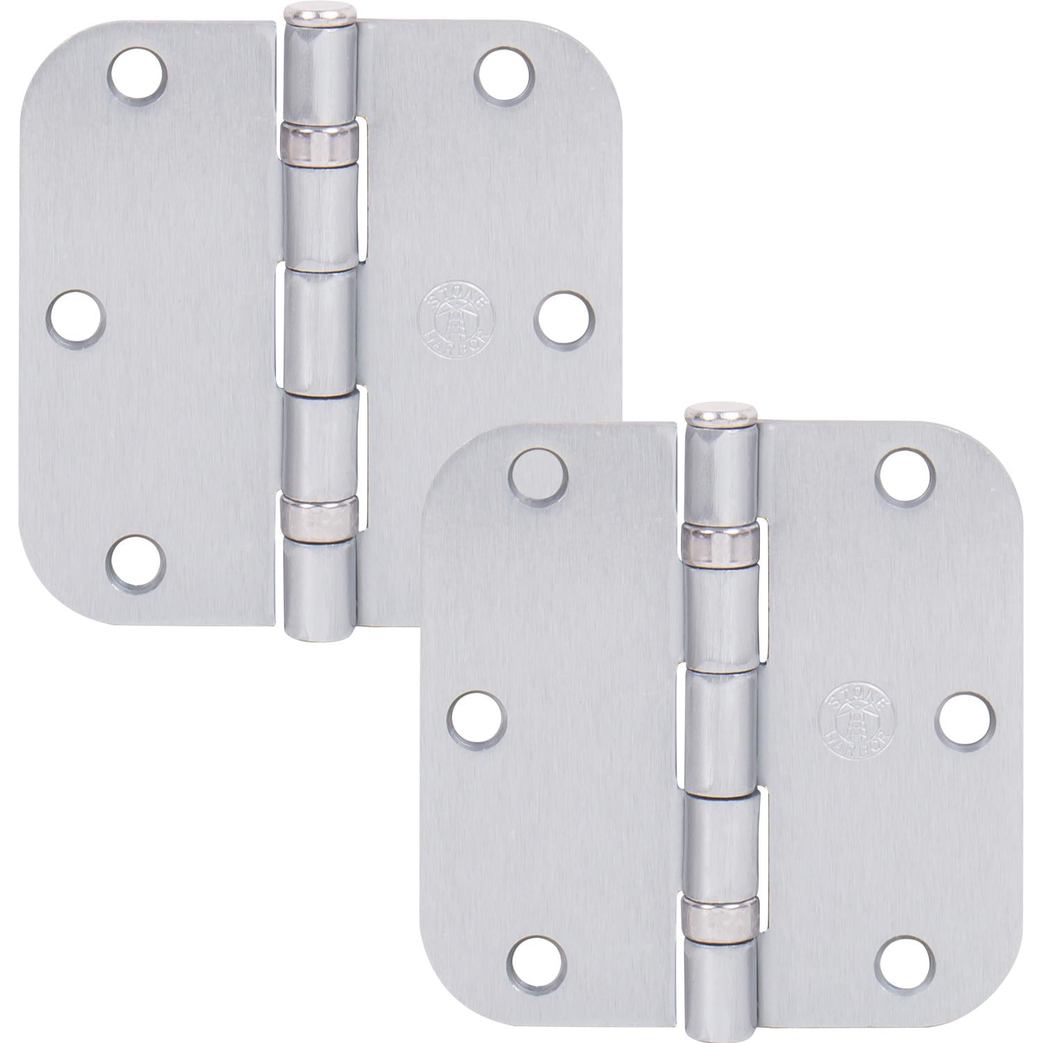 Stone Harbor Hardware 3-1/2" Ball-Bearing Door Hinges, 5/8" Radius ...