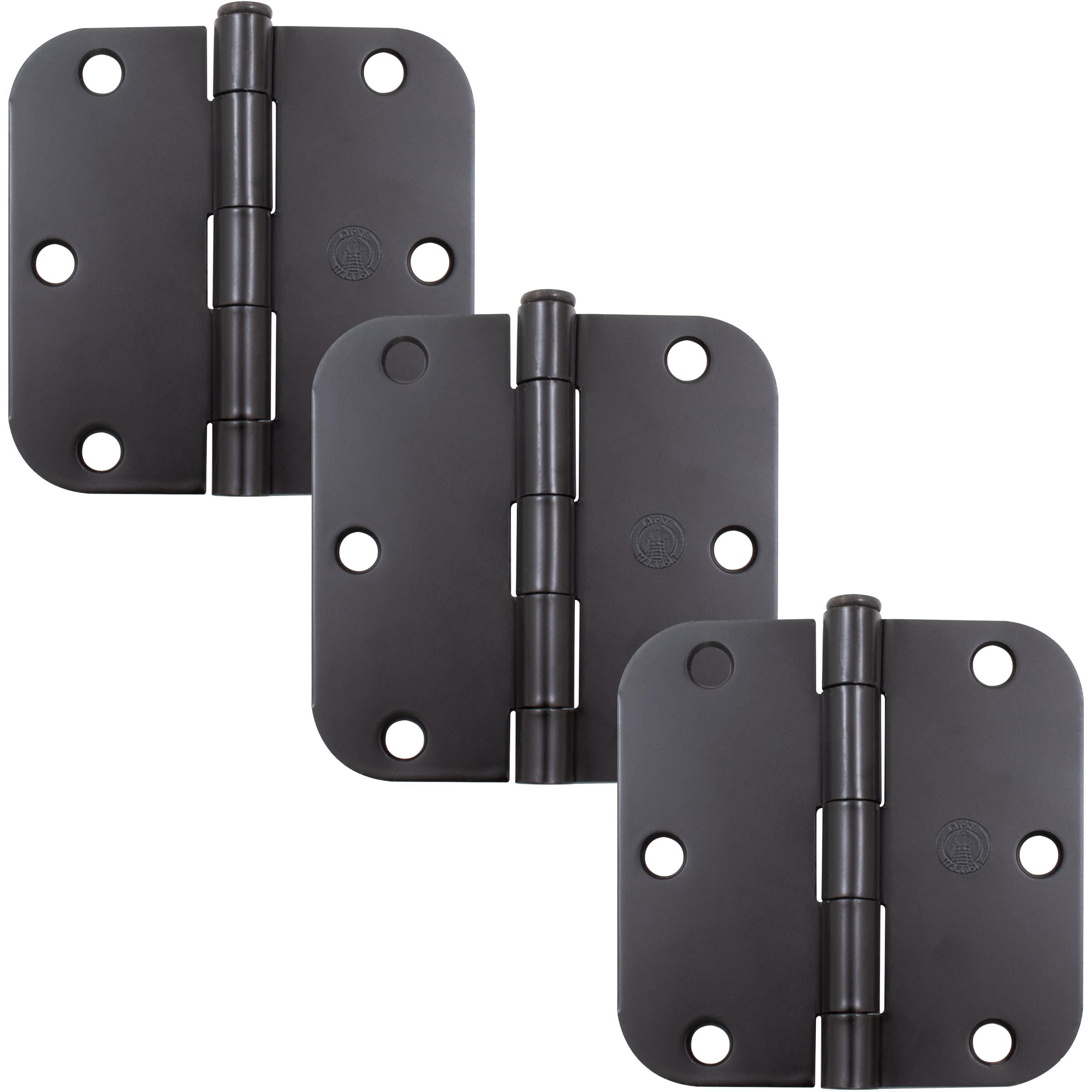 Stone Harbor Hardware 3-1/2" Door Hinges, 5/8" Radius Corner, Oil ...