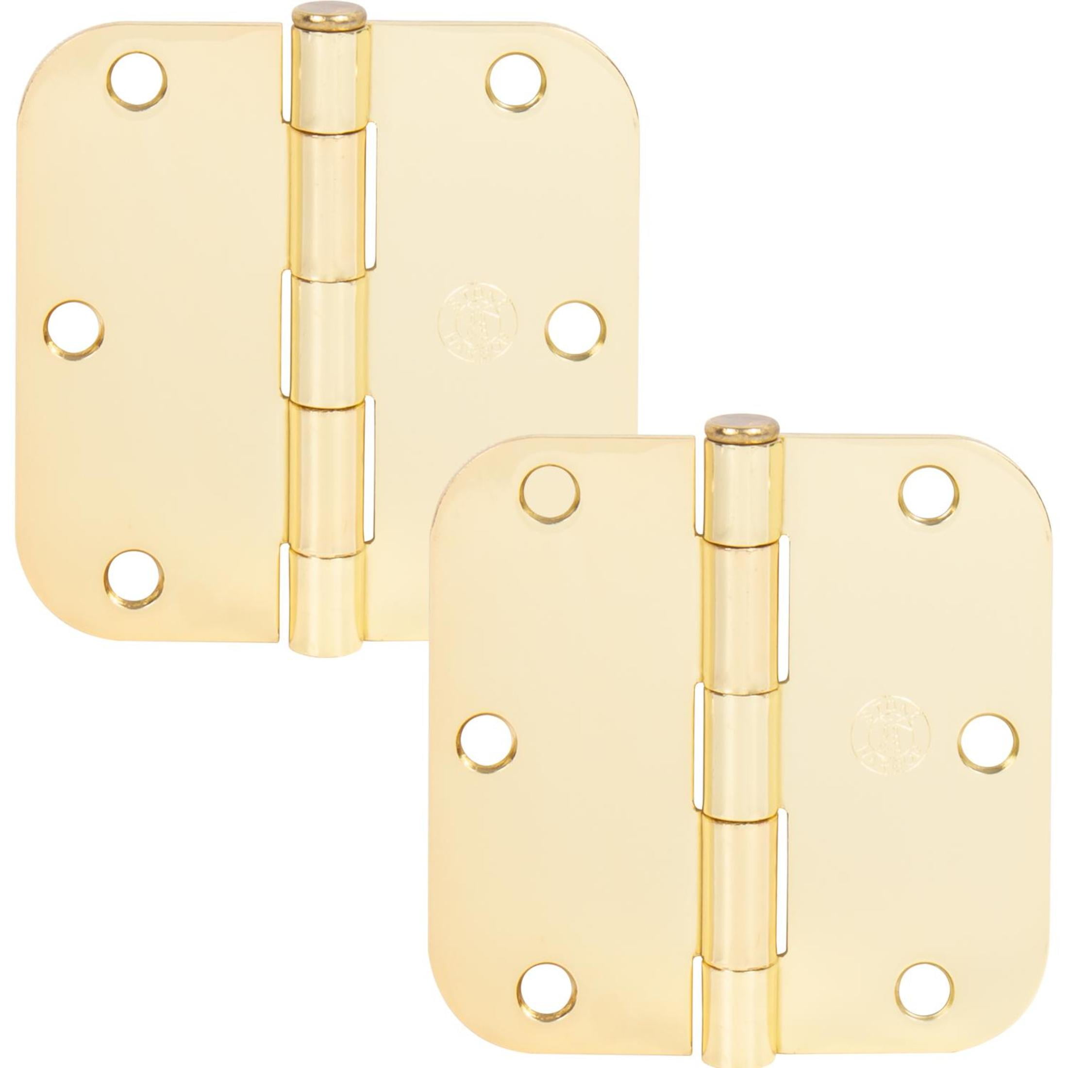 Stone Harbor Hardware 3-1/2" Door Hinges, 5/8" Radius Corner, Polished ...