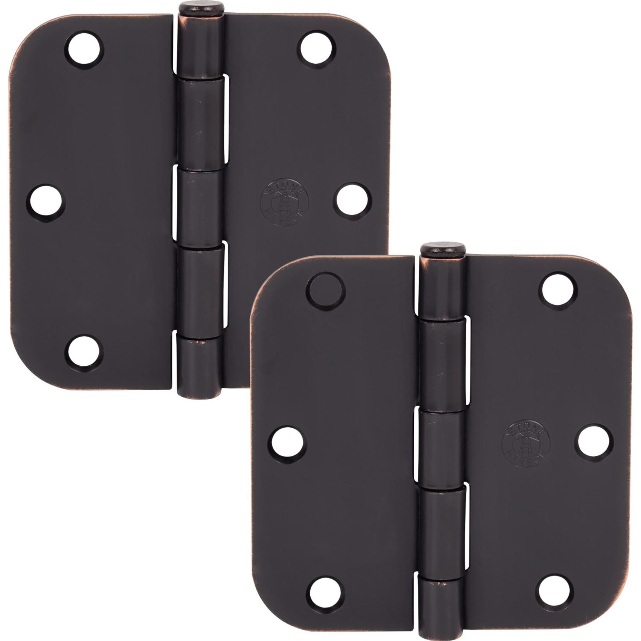Stone Harbor Hardware 3-1/2" Door Hinges, 5/8" Radius Corner, Vintage ...