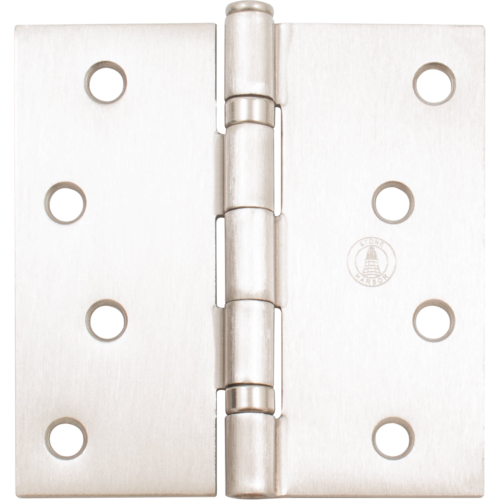 Stone Harbor Hardware 4" Ball-Bearing Door Hinges, Square Corner, Satin ...