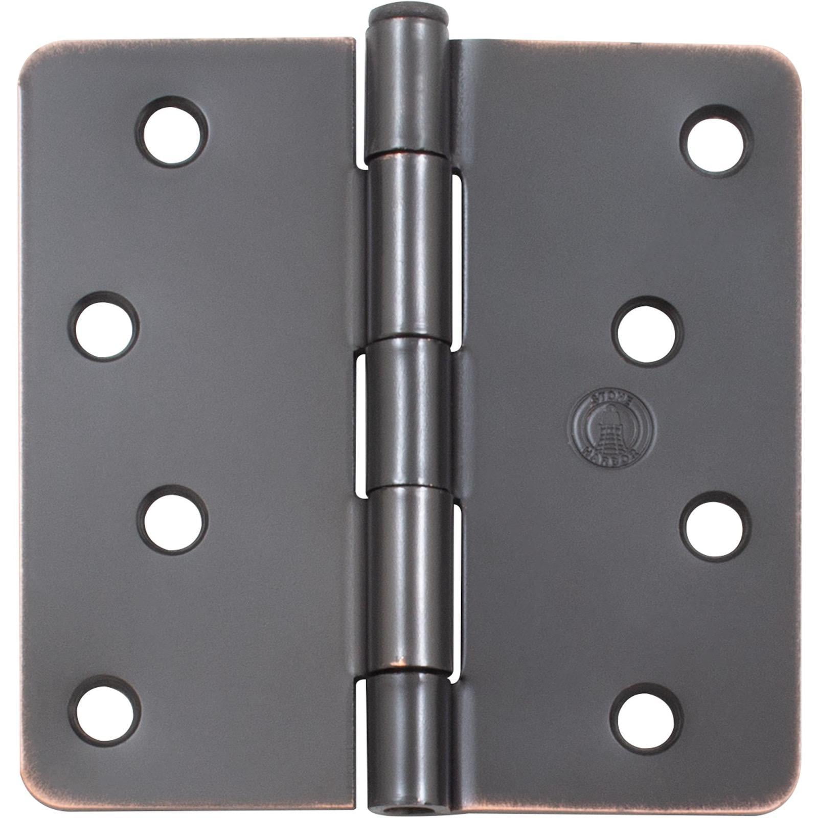 Stone Harbor Hardware 4" Door Hinges, 1/4" Radius Corner, Vintage ...