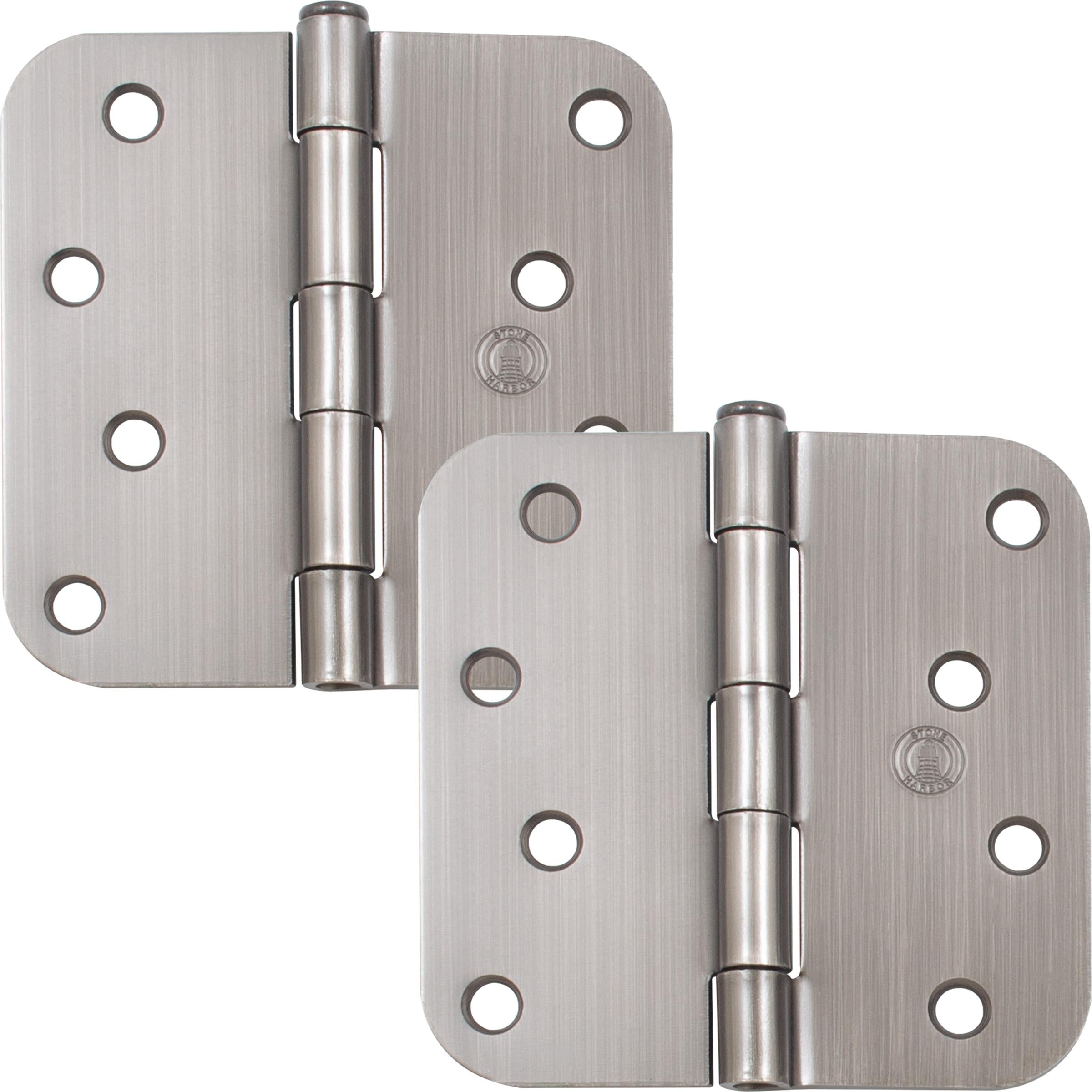 Stone Harbor Hardware 4" Door Hinges, 5/8" Radius Corner, Antique ...