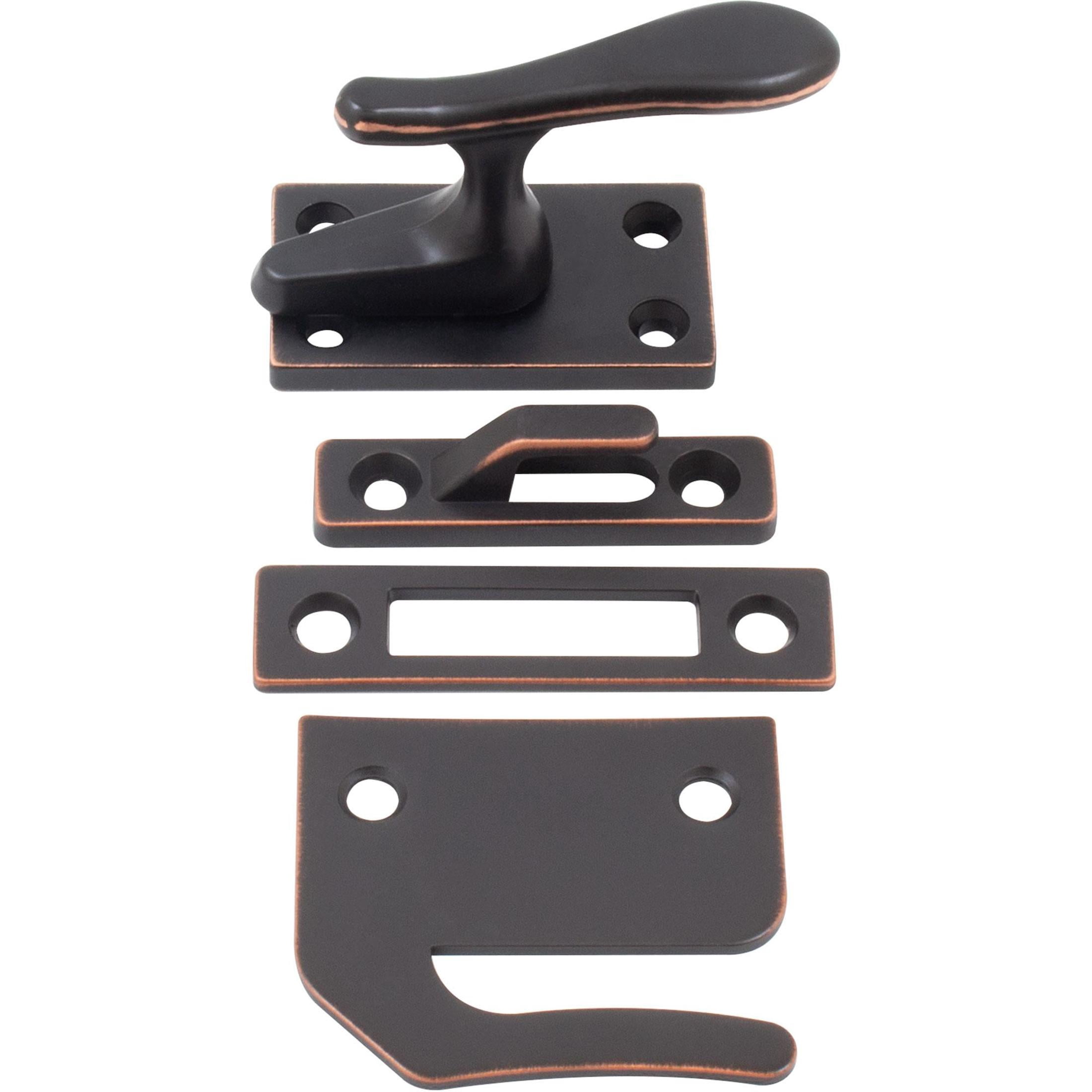 Stone Harbor Hardware Casement Latch with Three Strike Plates, Vintage ...