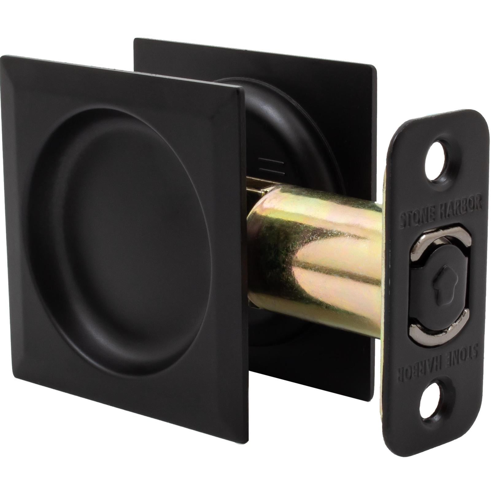 Stone Harbor Hardware Contemporary Square Pocket Door Lock, Passage ...