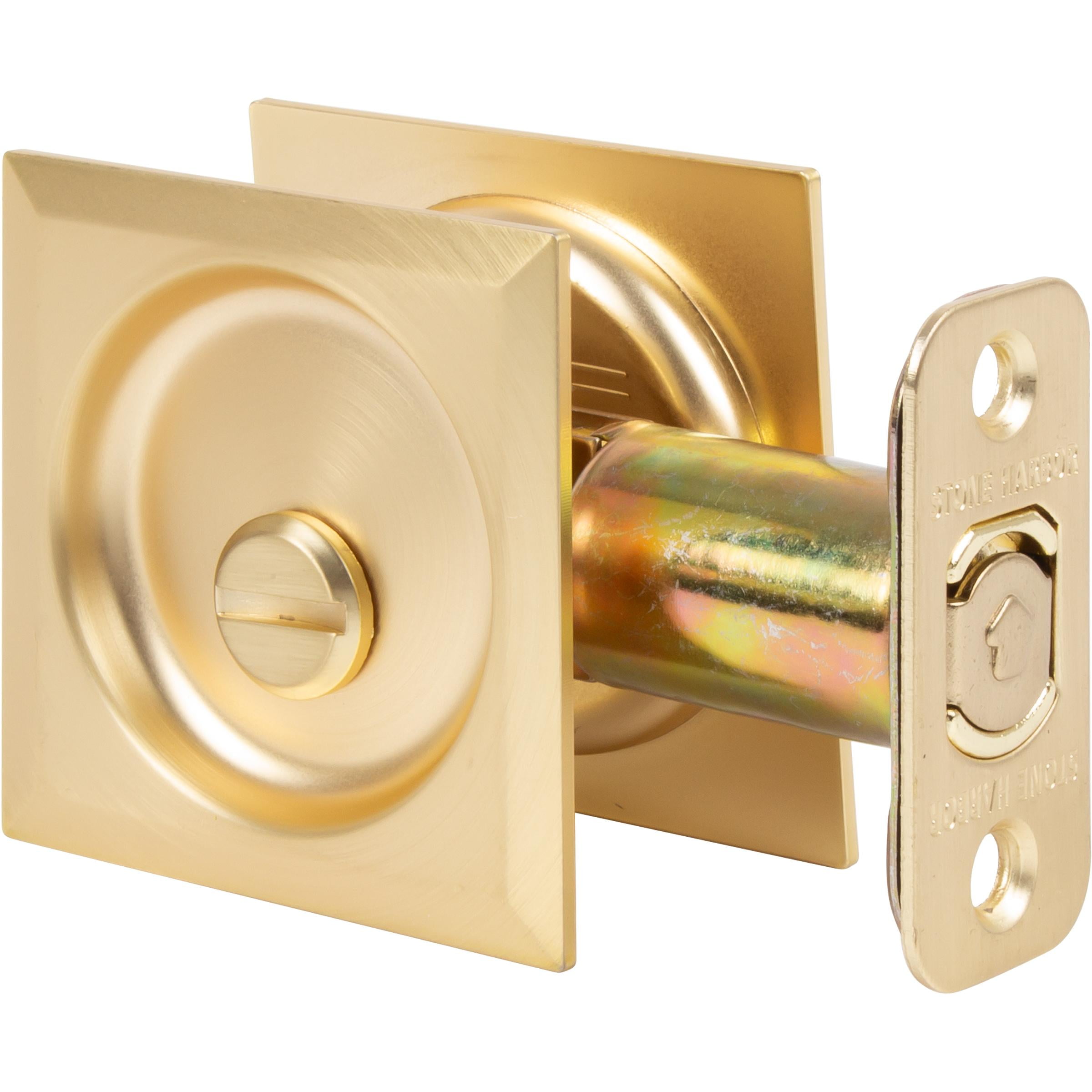 Stone Harbor Hardware Contemporary Square Pocket Door Lock, Privacy ...