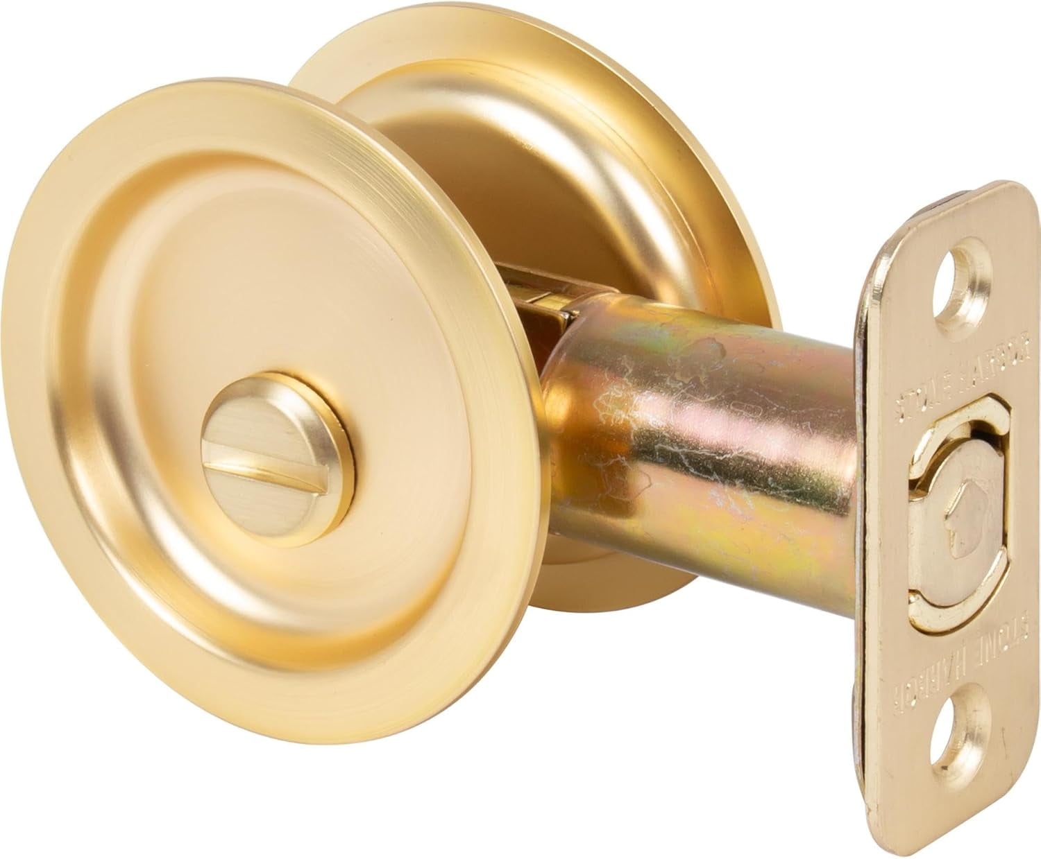 Stone Harbor Hardware Round Pocket Door Lock, Privacy Function, 2-3/8 ...