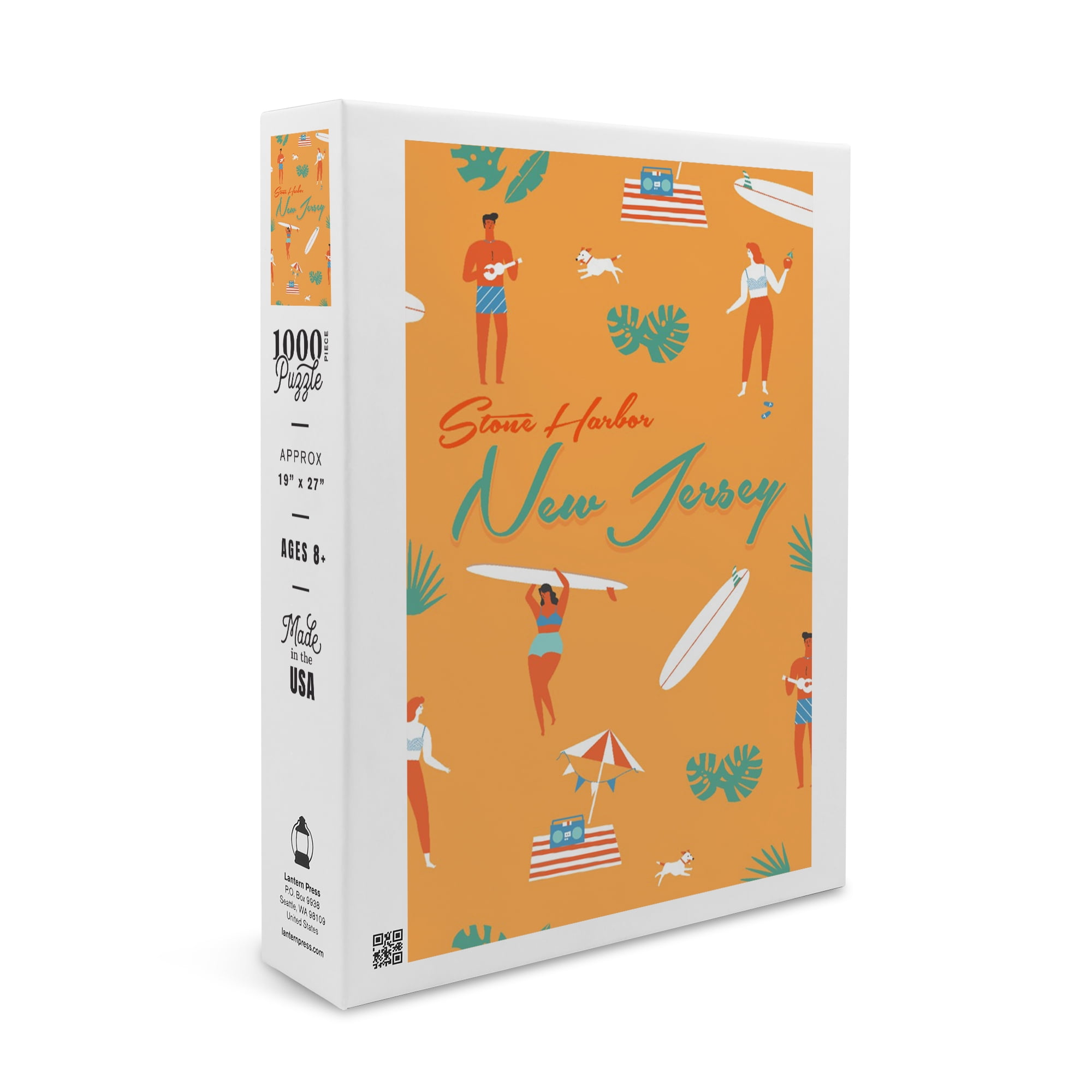 Stone Harbor, New Jersey, Beach Pattern (1000 Piece Puzzle, Size 19x27 ...