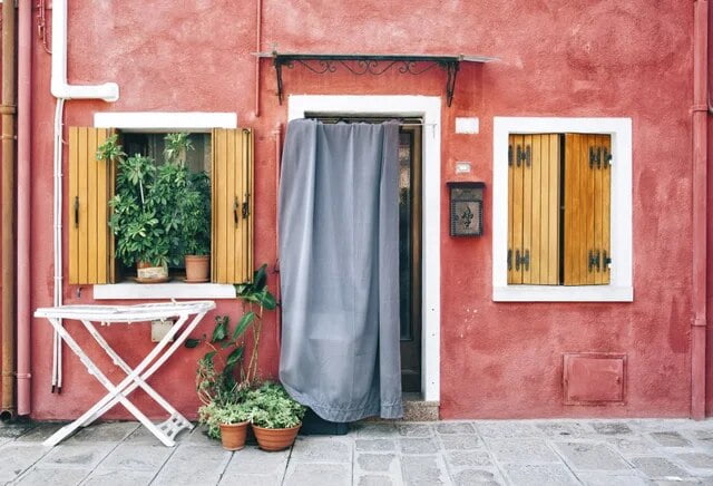 Stone House Photo Backdrop Green Grass Flowers Photography Background ...