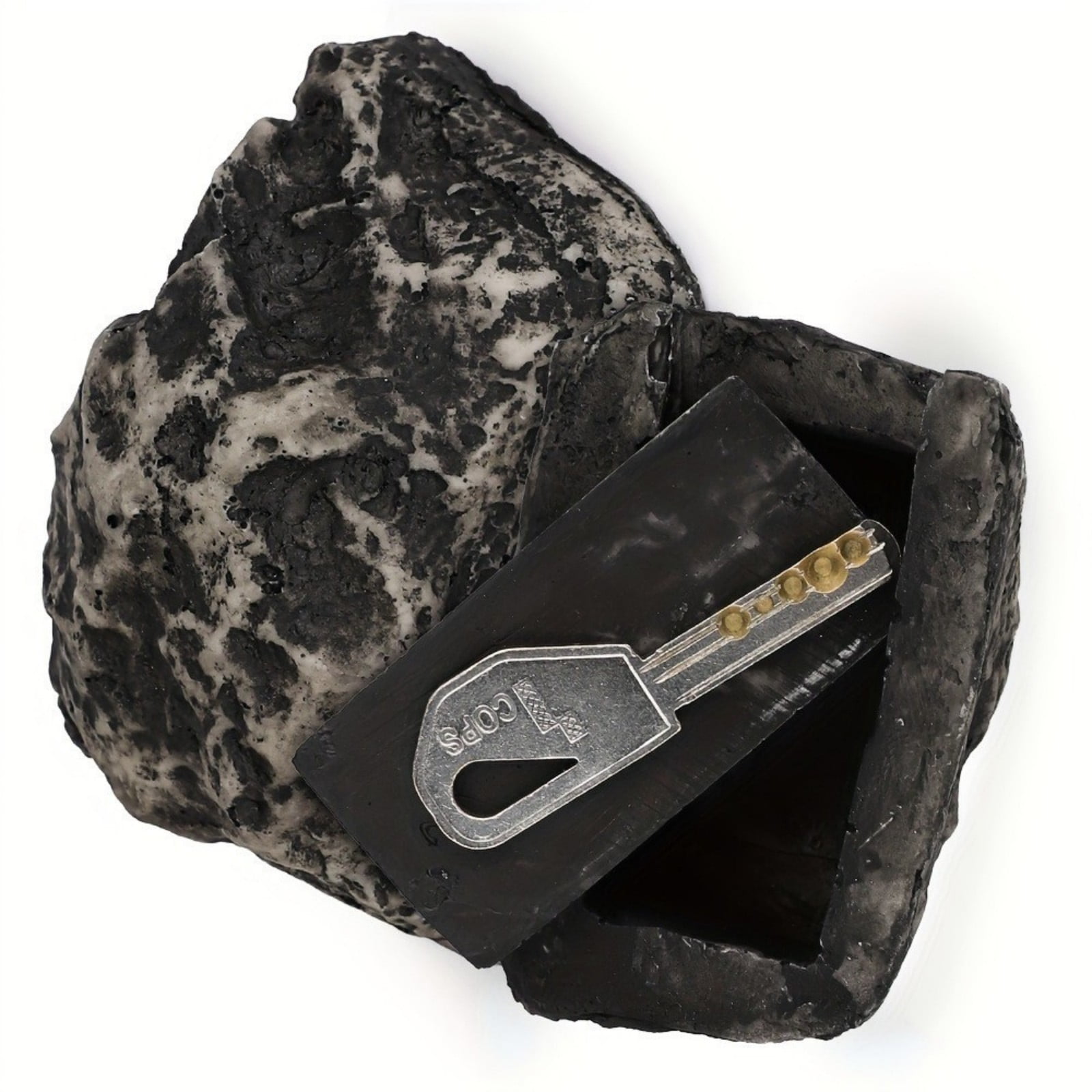 Stone Key Holder Outdoor Concealed Storage Box Weatherproof Resin ...