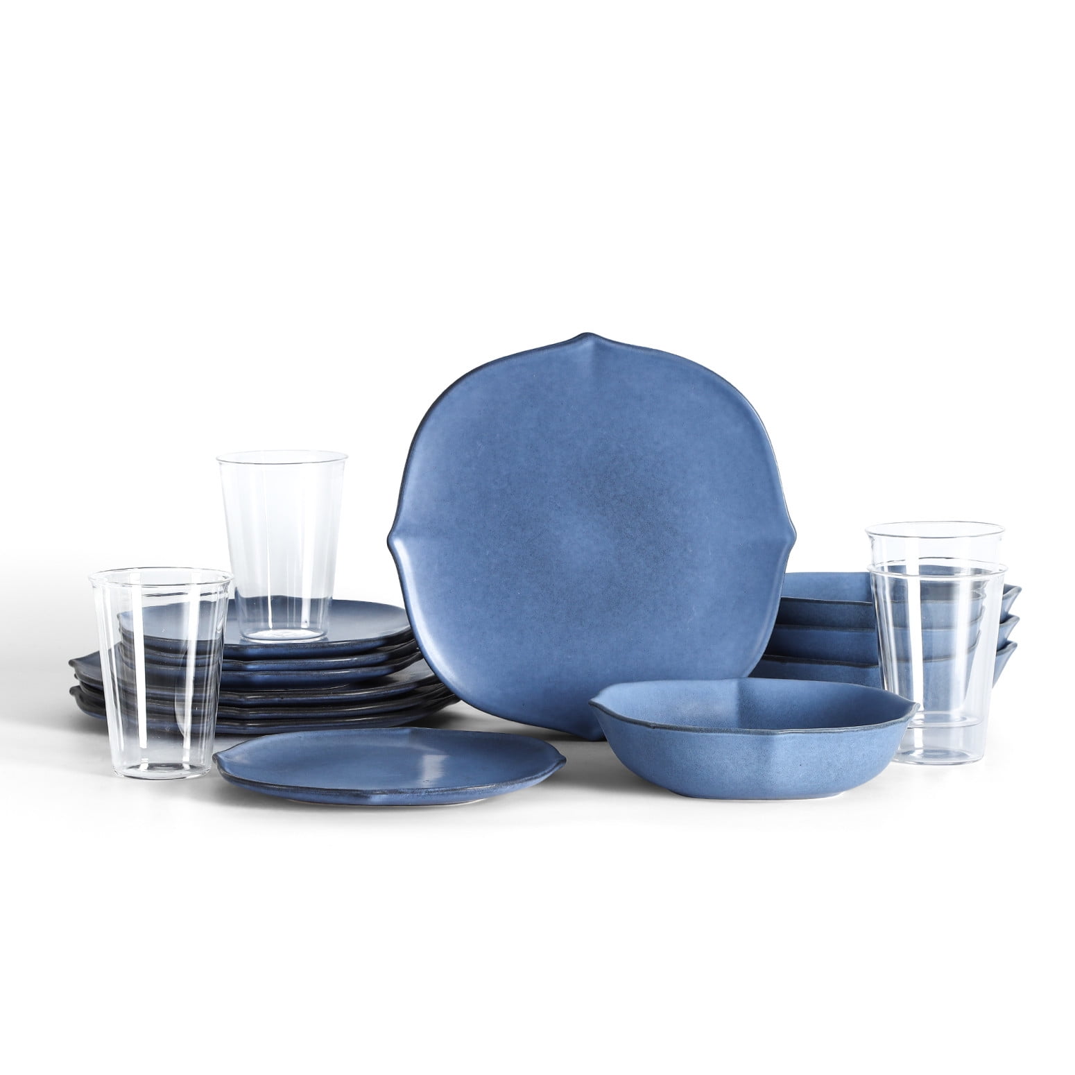 Stone Lain Baskerville 32-Piece Dinnerware Set Stoneware, Borosilicate ...