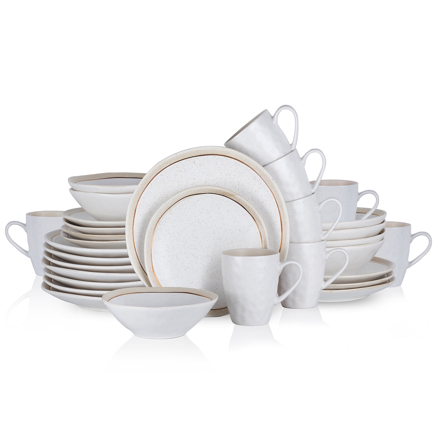 Stone + Lain Clara Porcelain Collection Dinnerware Set, 32-Piece ...