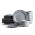 Stone Lain Comet 24-Piece Dinnerware Set Stoneware, Service for 8, Grey ...