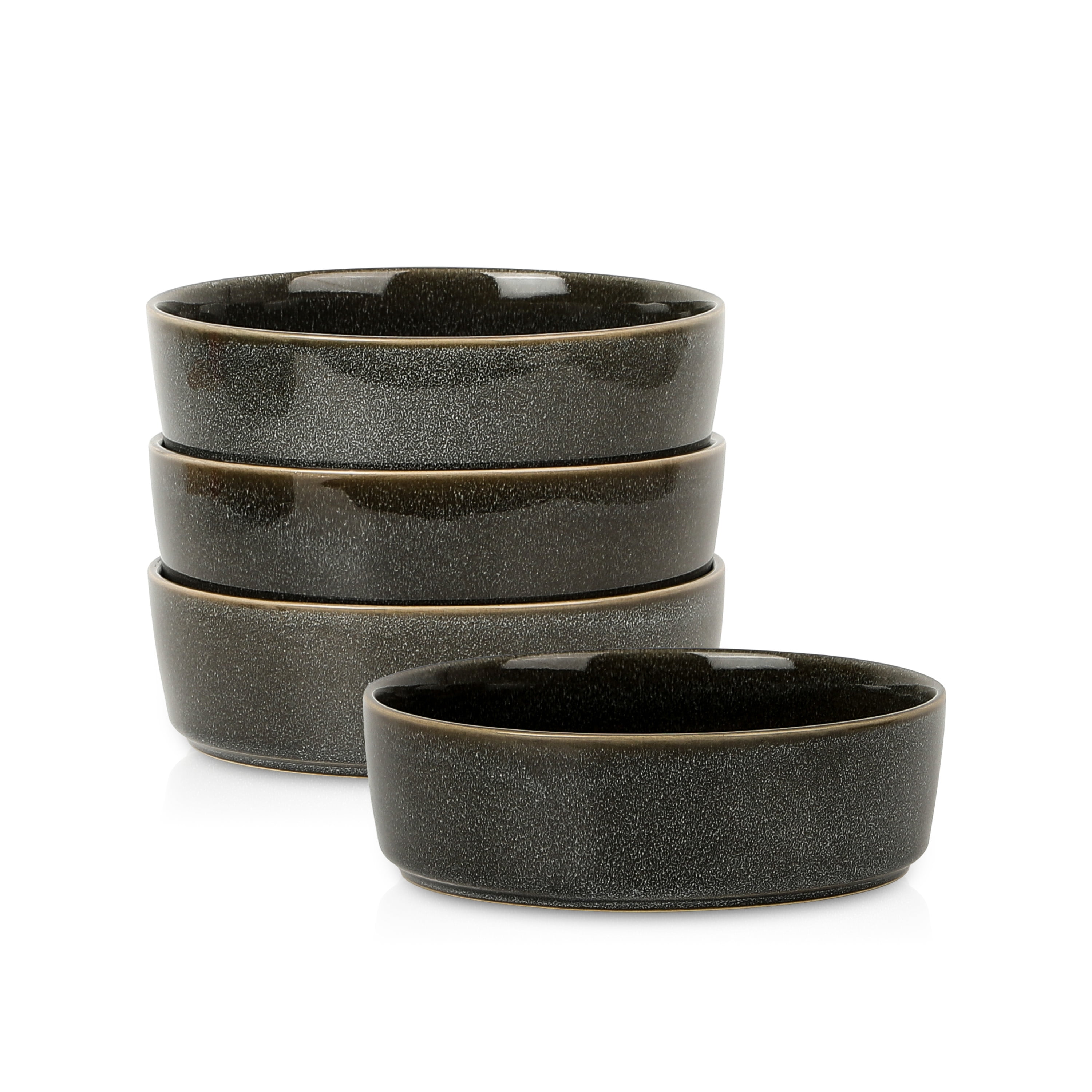 Stone Lain Eden 4-Piece Pasta Bowl Set Stoneware, Charcoal Grey ...