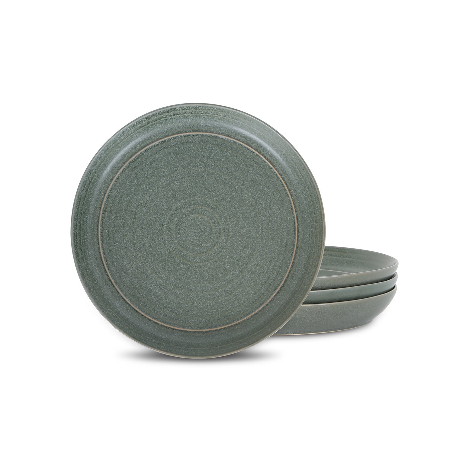 Stone Lain Elio 4-Piece Salad Plate Set Stoneware, Green - Walmart.com