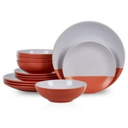 BrylaneHome Santa Fe 16-Piece Hand-Painted Stoneware Dinnerware Set ...