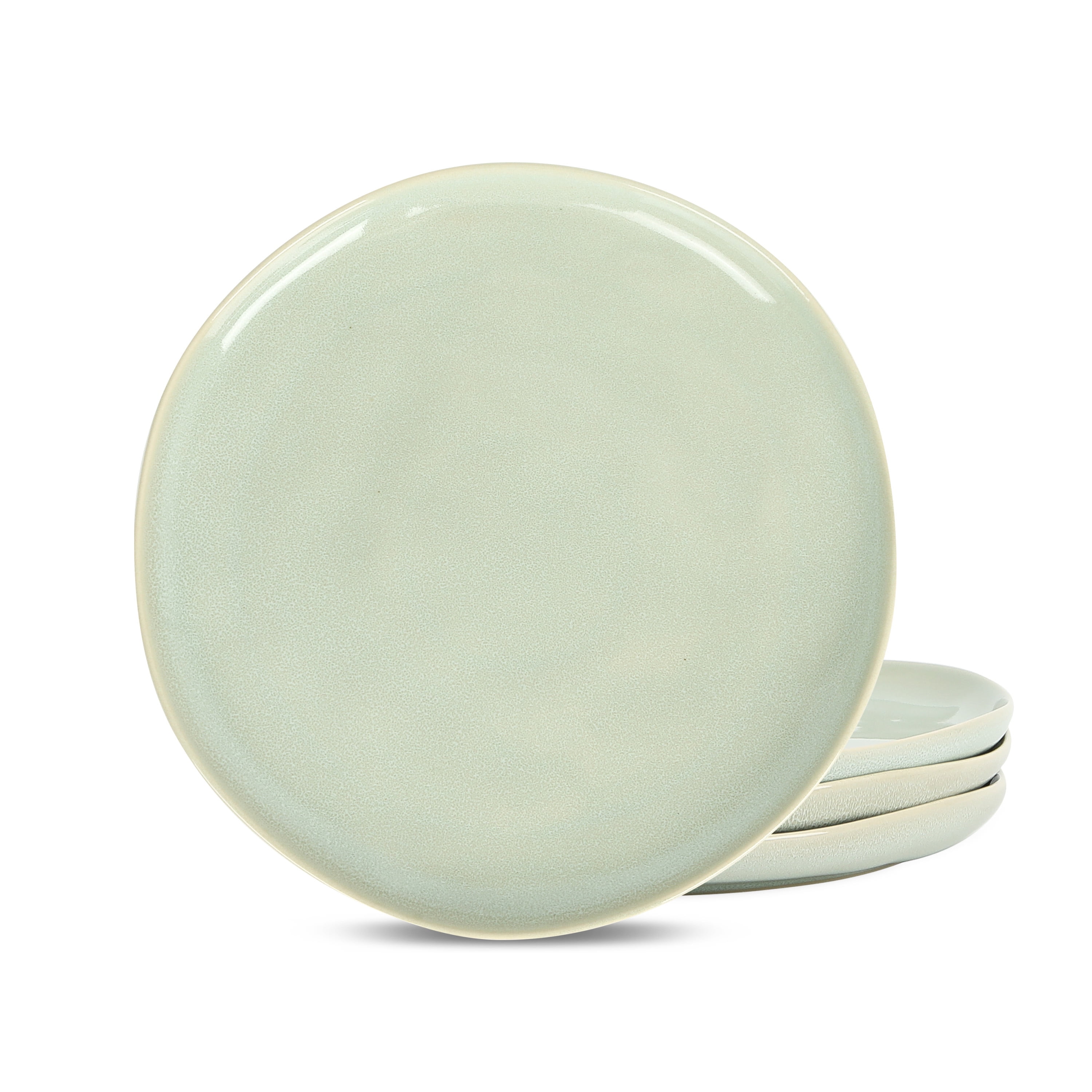 Stone Lain Mirella 4-Piece Dinner Plate Set Stoneware, Light Green ...