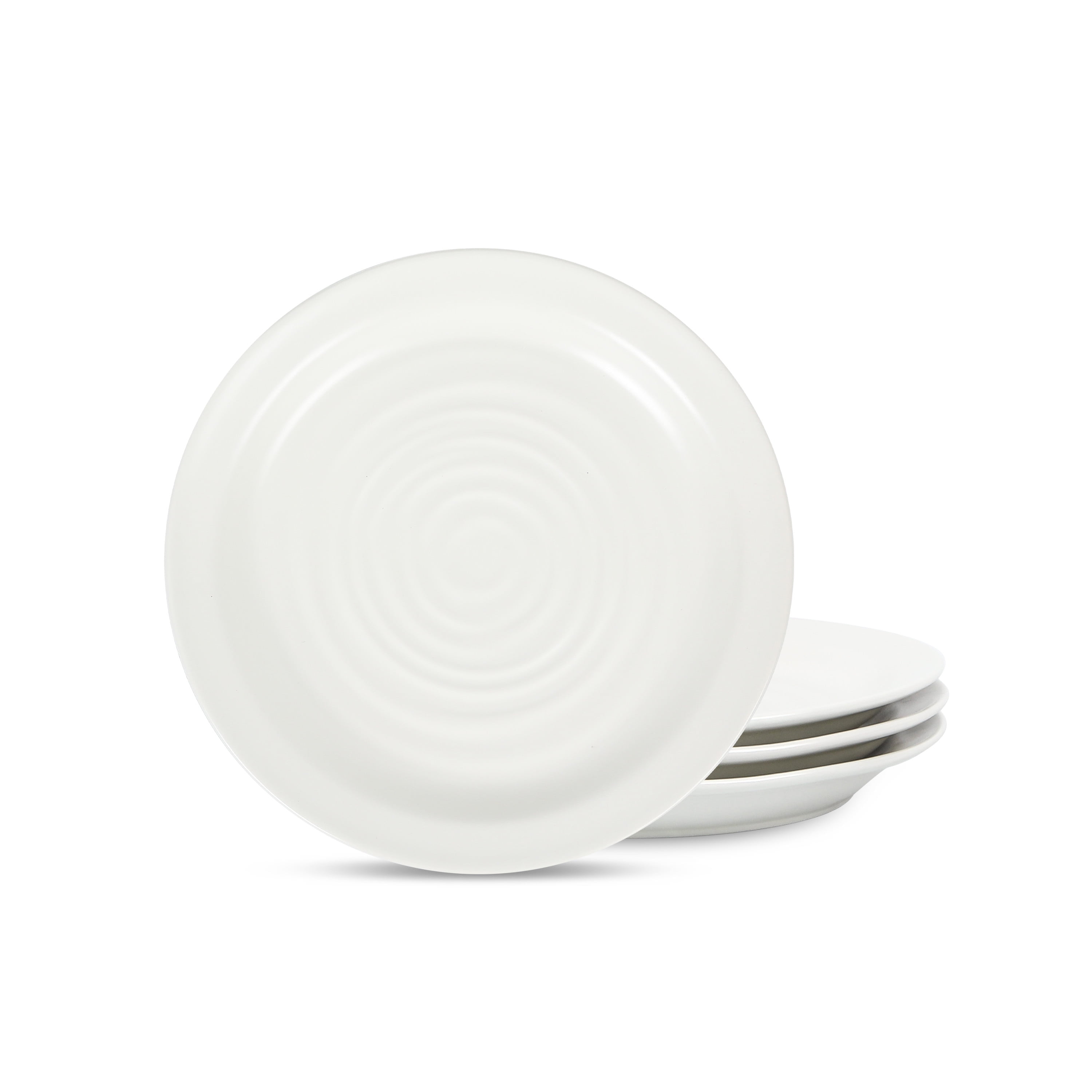 Stone Lain Orbit Stoneware Salad Plate Set - White - Walmart.com