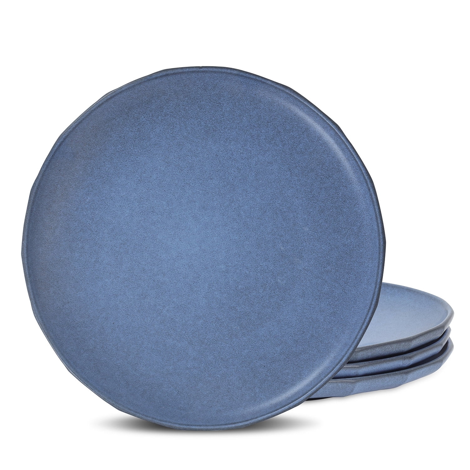 Stone Lain Rio 4-Piece Dinner Plate Set Stoneware, Blue - Walmart.com