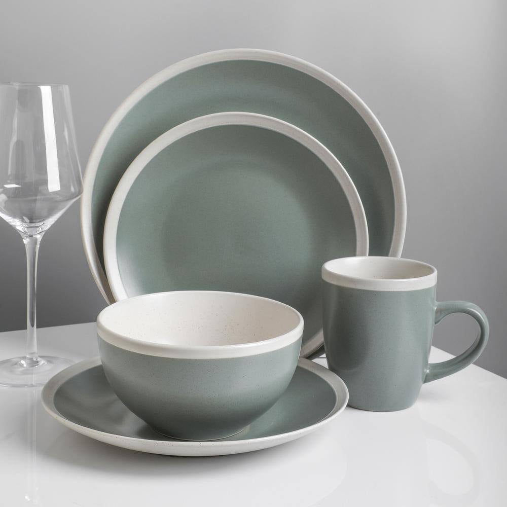 Stone Lain Serenity 16-Piece Dinnerware Set Stoneware, Service For 4 ...