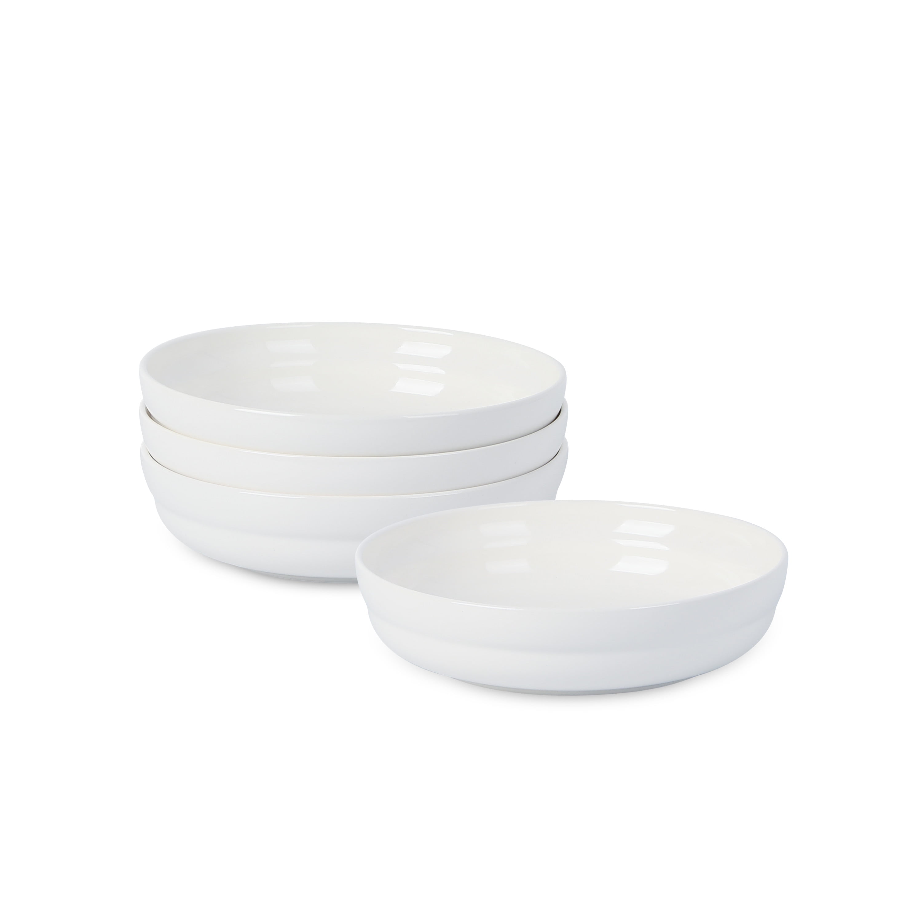 Stone Lain Virtuo 4-Piece Pasta Bowl Set Porcelain, White - Walmart.com