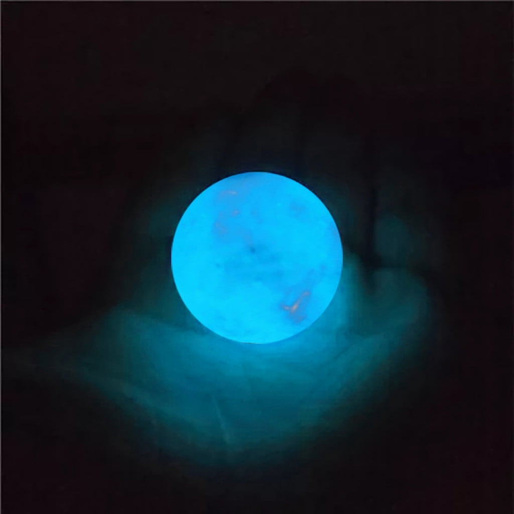 Stone Luminous Ball The In Crystal Glow Dark Quartz Blue 35Mm Sphere ...