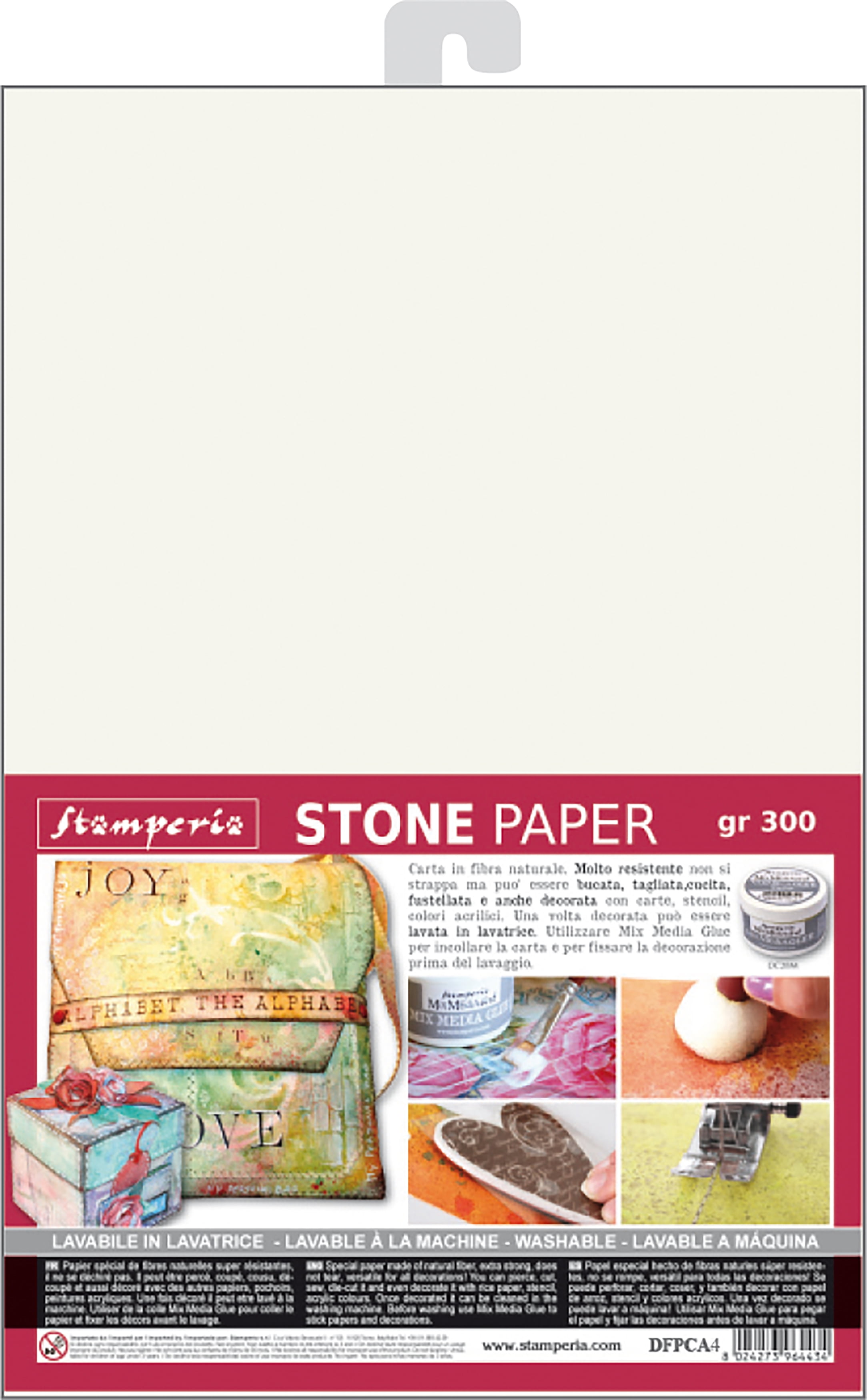 Stamperia Intl DFPCA4 Stone Stitch Paper-A4 - Walmart.com