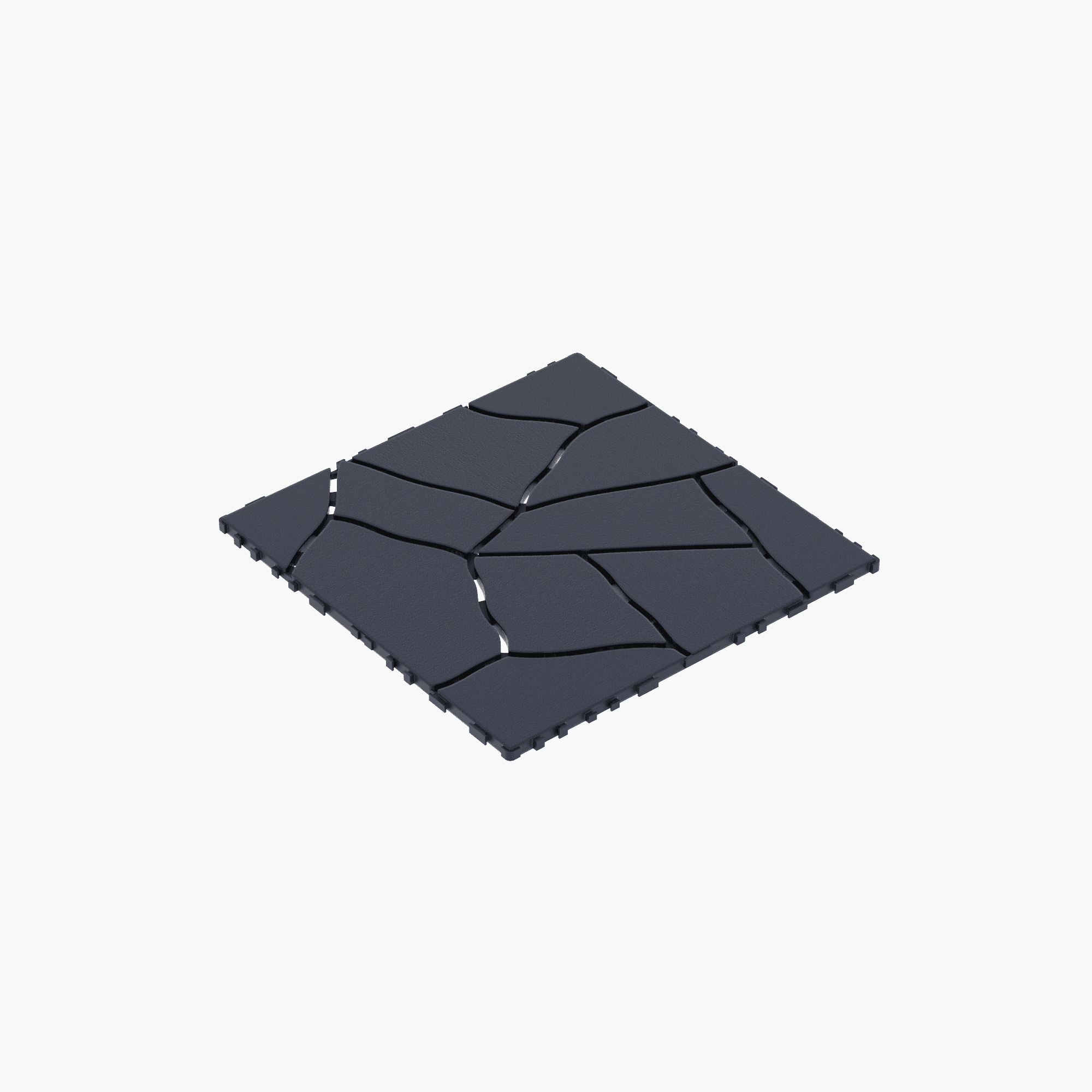 Stone Pattern Deck Tiles, 12 Inch DIY Interlocking Outdoor Flooring ...