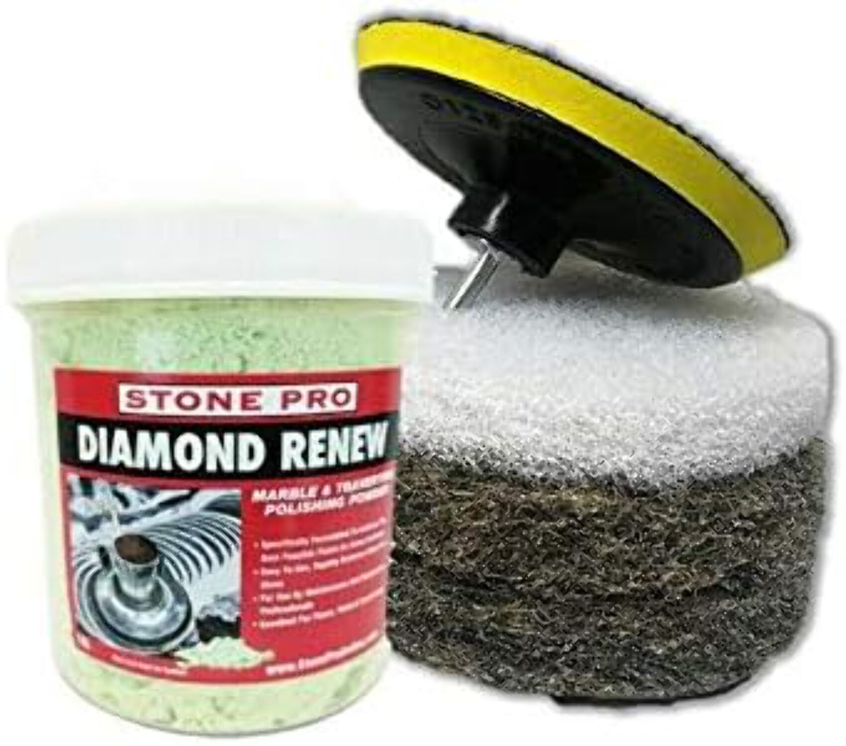 Stone Pro Diamond Renew Polishing Kit - Polishing Marble, Travertine ...