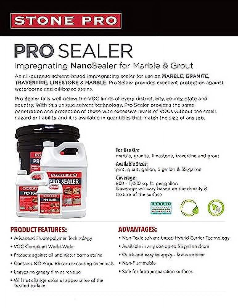 Stone Pro Pro Sealer (Gallon) - Walmart.com