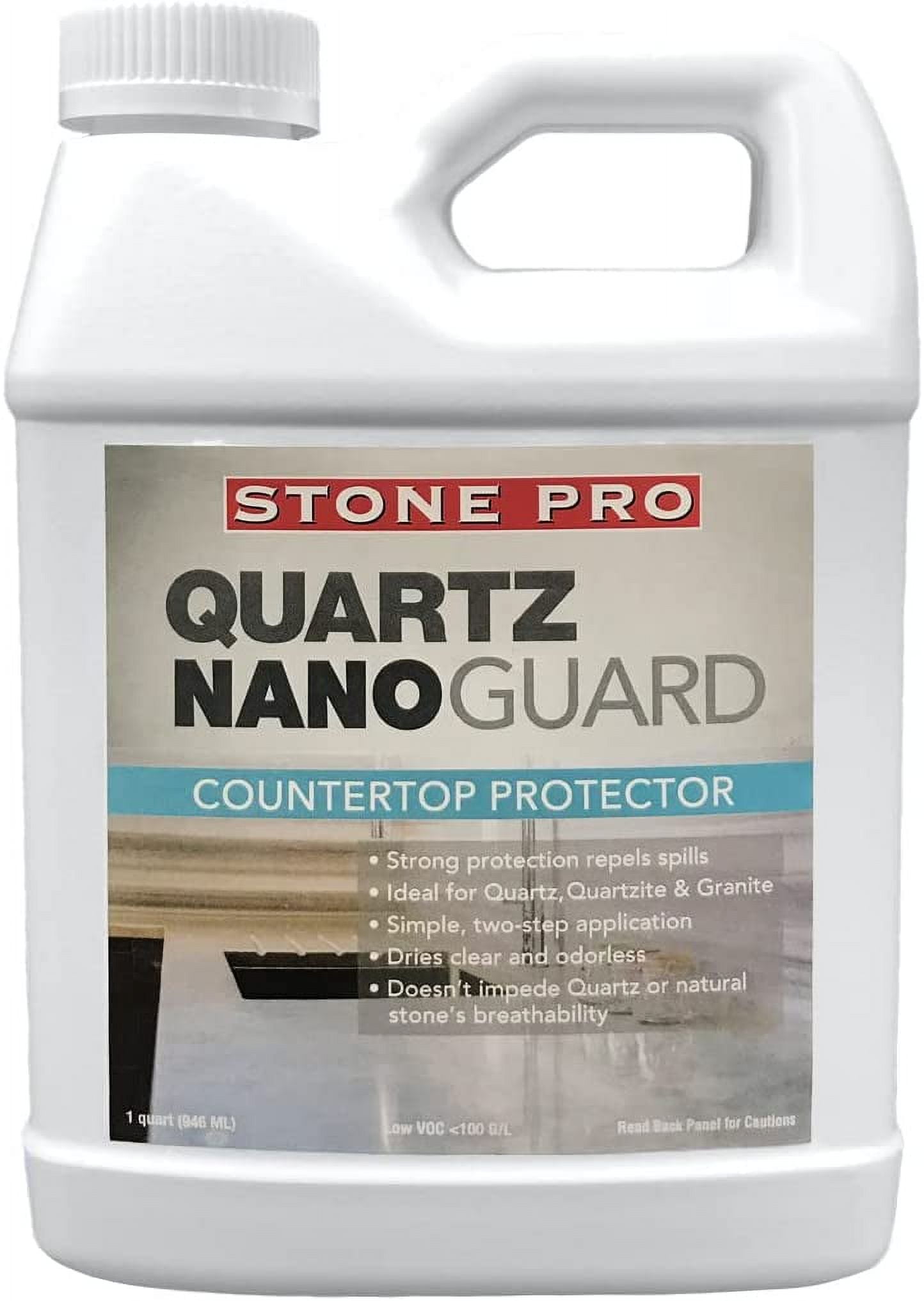 Stone Pro Quartz NanoGuard Countertop Protector (Quarts/ 32 oz ...