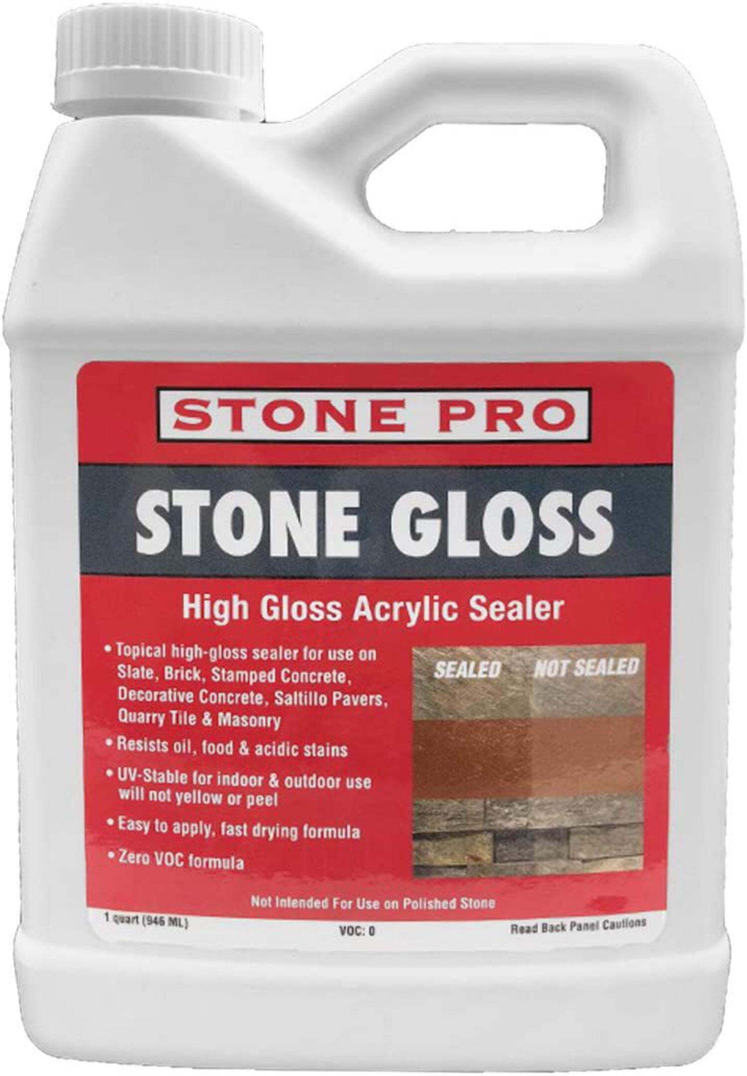 Stone Pro Stone Gloss for Sealing Slate, Brick, Stamped Concrete ...