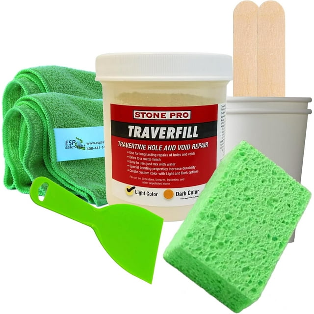 Stone Pro Traverfill - The Ultimate Travertine Hole Repair Solution (1 ...