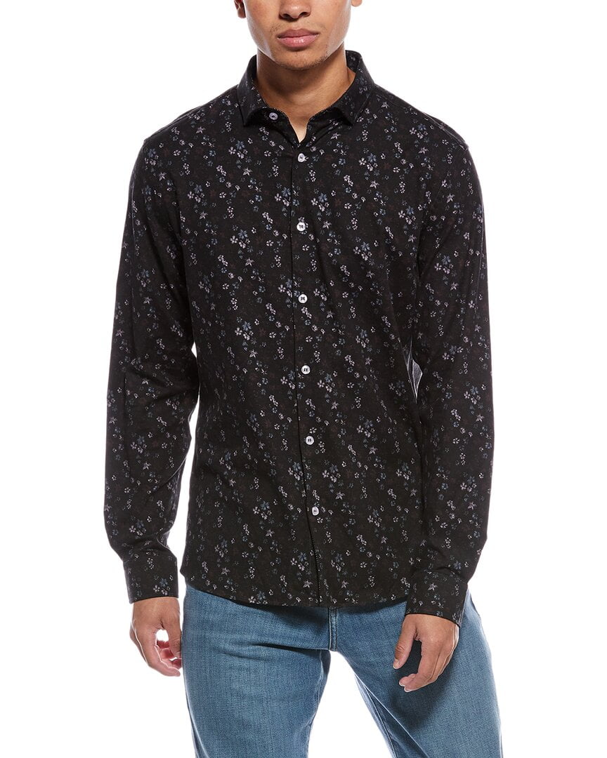 Stone Rose mens Stretch Print Shirt, 2/S, Black - Walmart.com