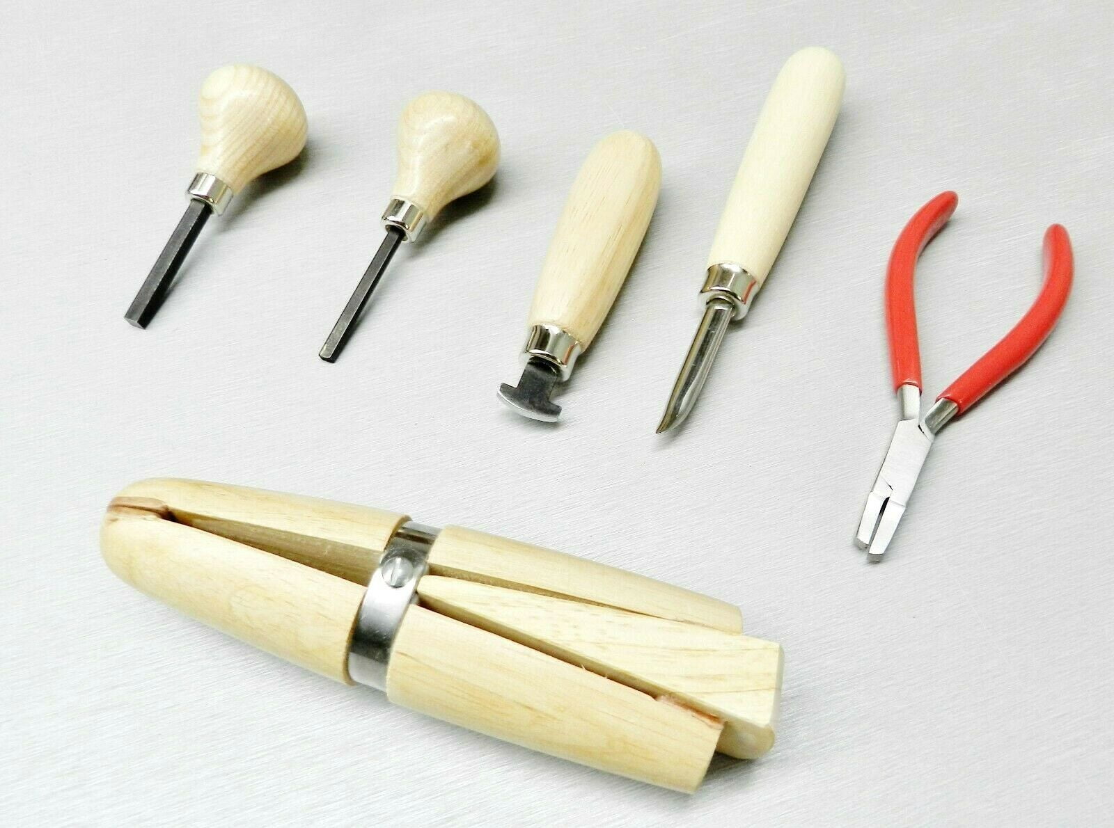 Stone Setting Tool Kit Bezel Roller Burnisher Plier Prong Pusher ...
