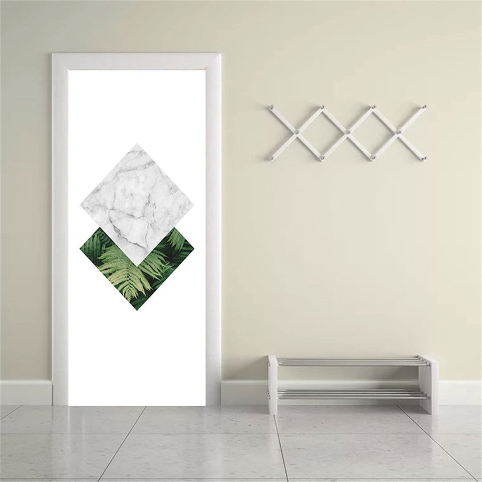 Stone Stairs Door Mural PVC Peel and Stick Wallpaper for Living Room ...