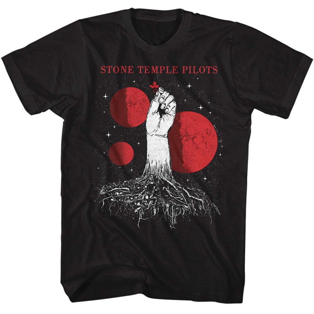 Stone Temple Pilots Band T-Shirt Planets Logo New 100% Black Cotton SM ...
