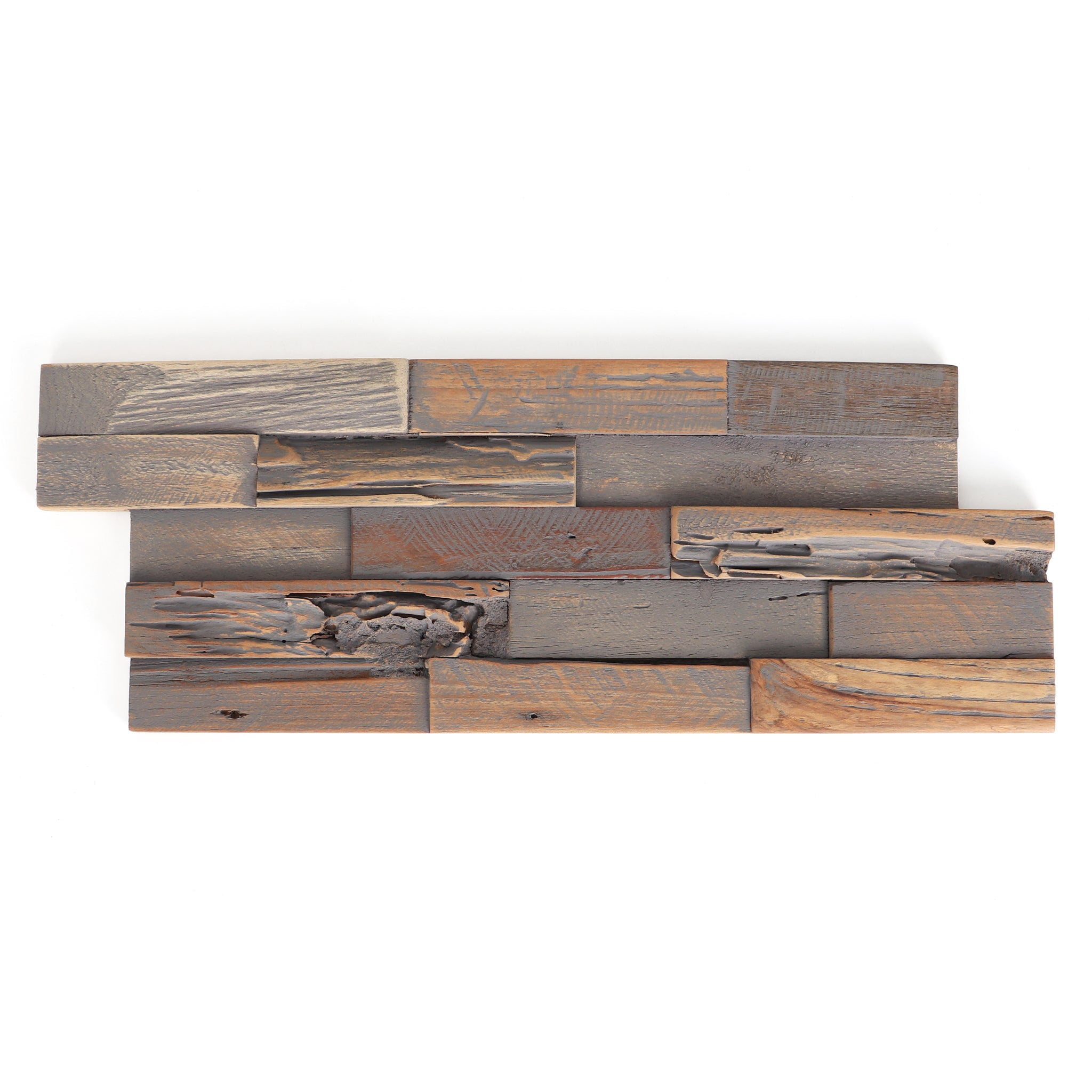 Stone Ten Teak 3D Wall Panels - Teak Wood Planks - Decorative Boho Wood ...