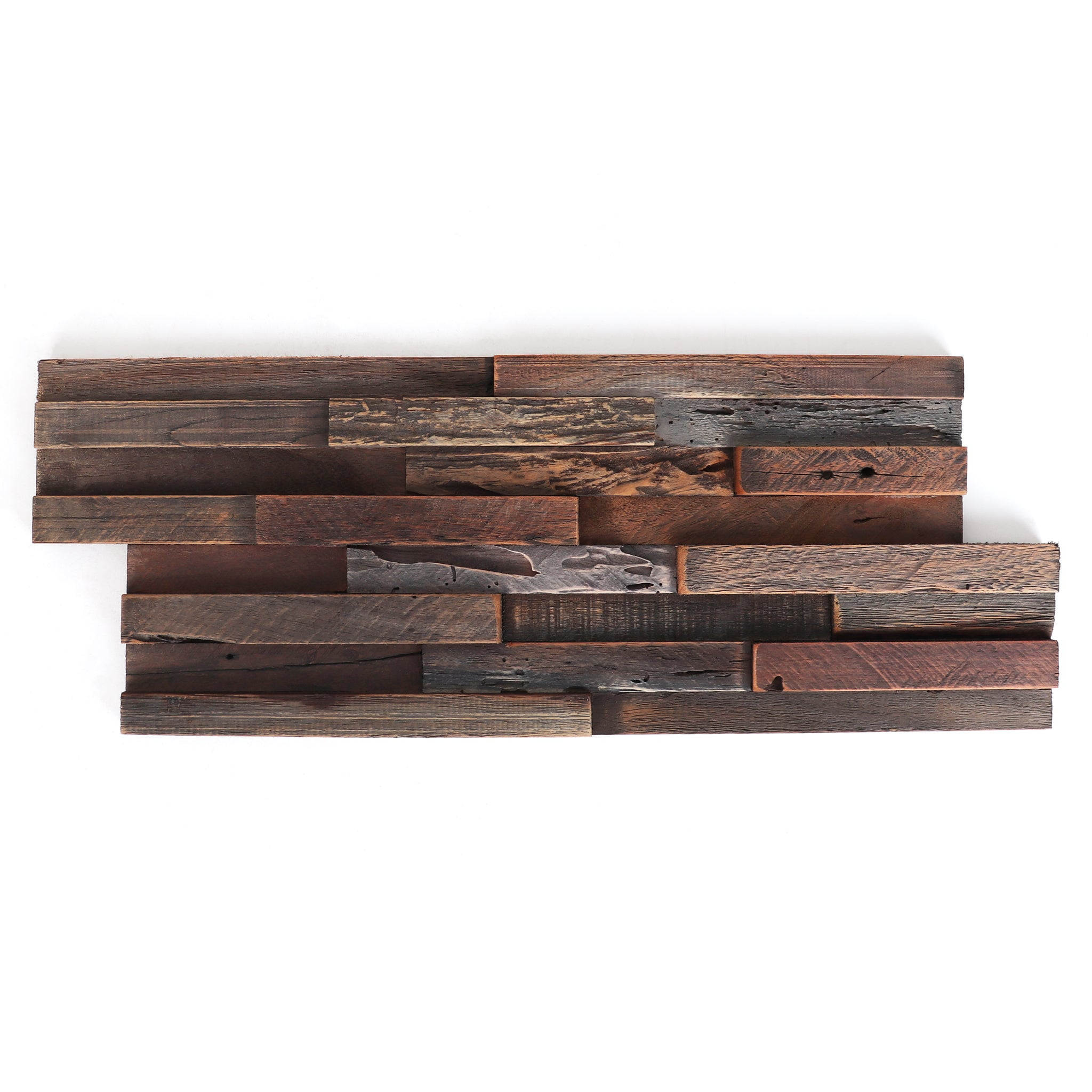 Stone Ten Teak 3D Wall Panels - Teak Wood Planks - Decorative Boho Wood ...