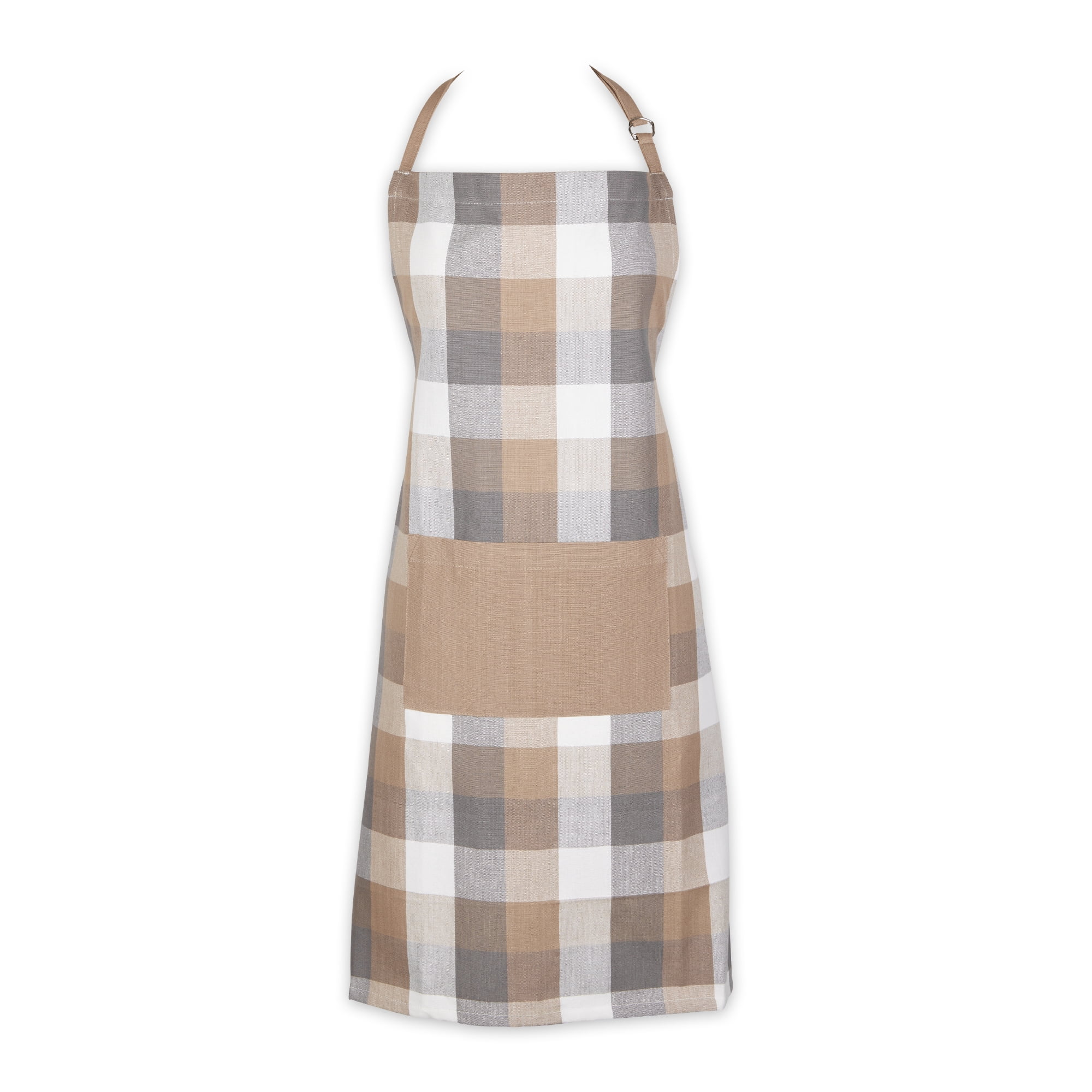 Stone Tri Color Check Chef Apron - Walmart.com