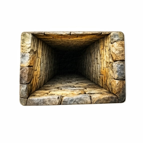 Stone Tunnel 3D Floor Mat Creative Depth Illusion Doormat - Walmart.com