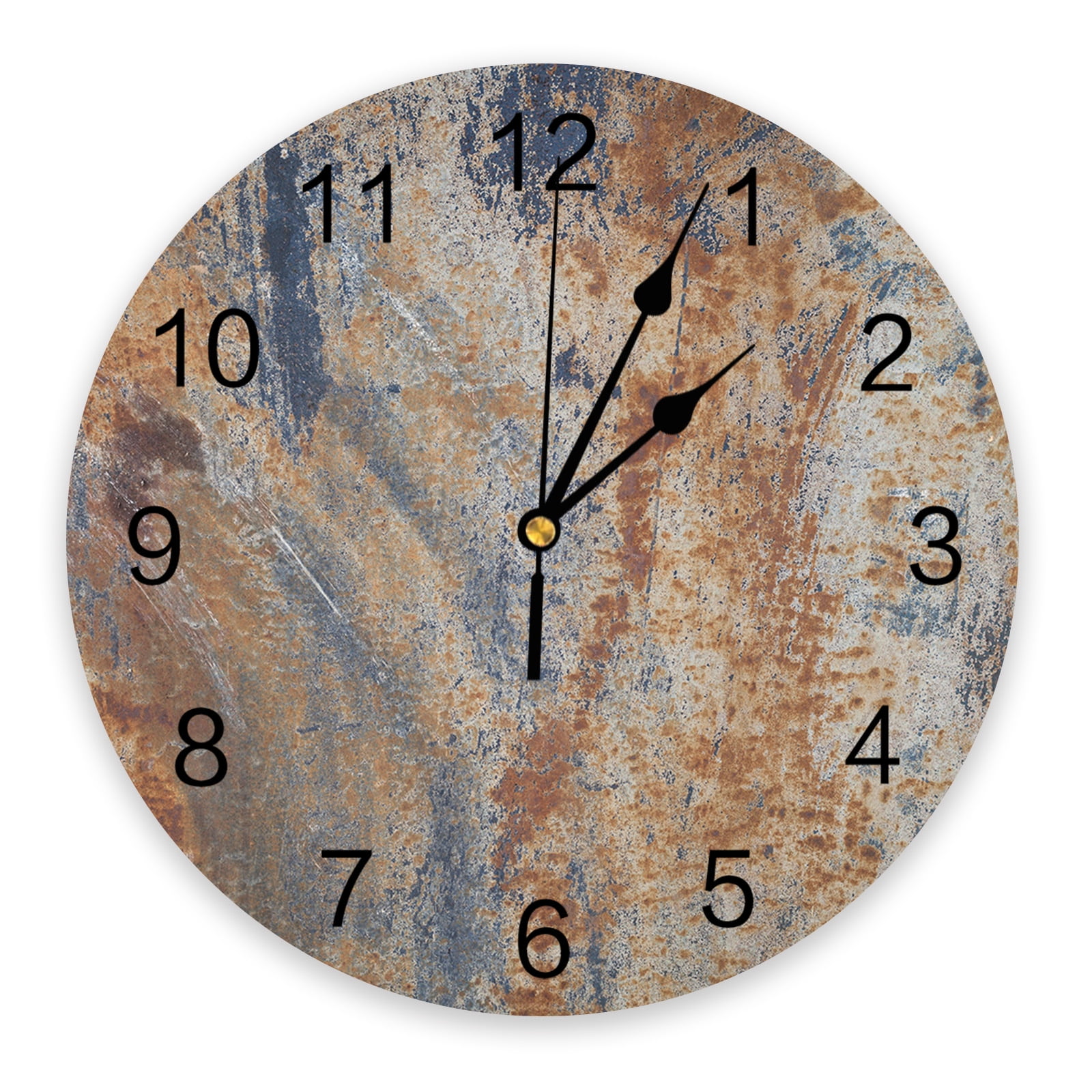 Stone Wall Black Retro Design Wall Clocks Silent Home Cafe Office Wall ...