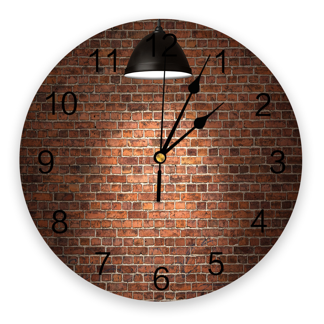 Stone Wall Black Retro Design Wall Clocks Silent Home Cafe Office Wall ...