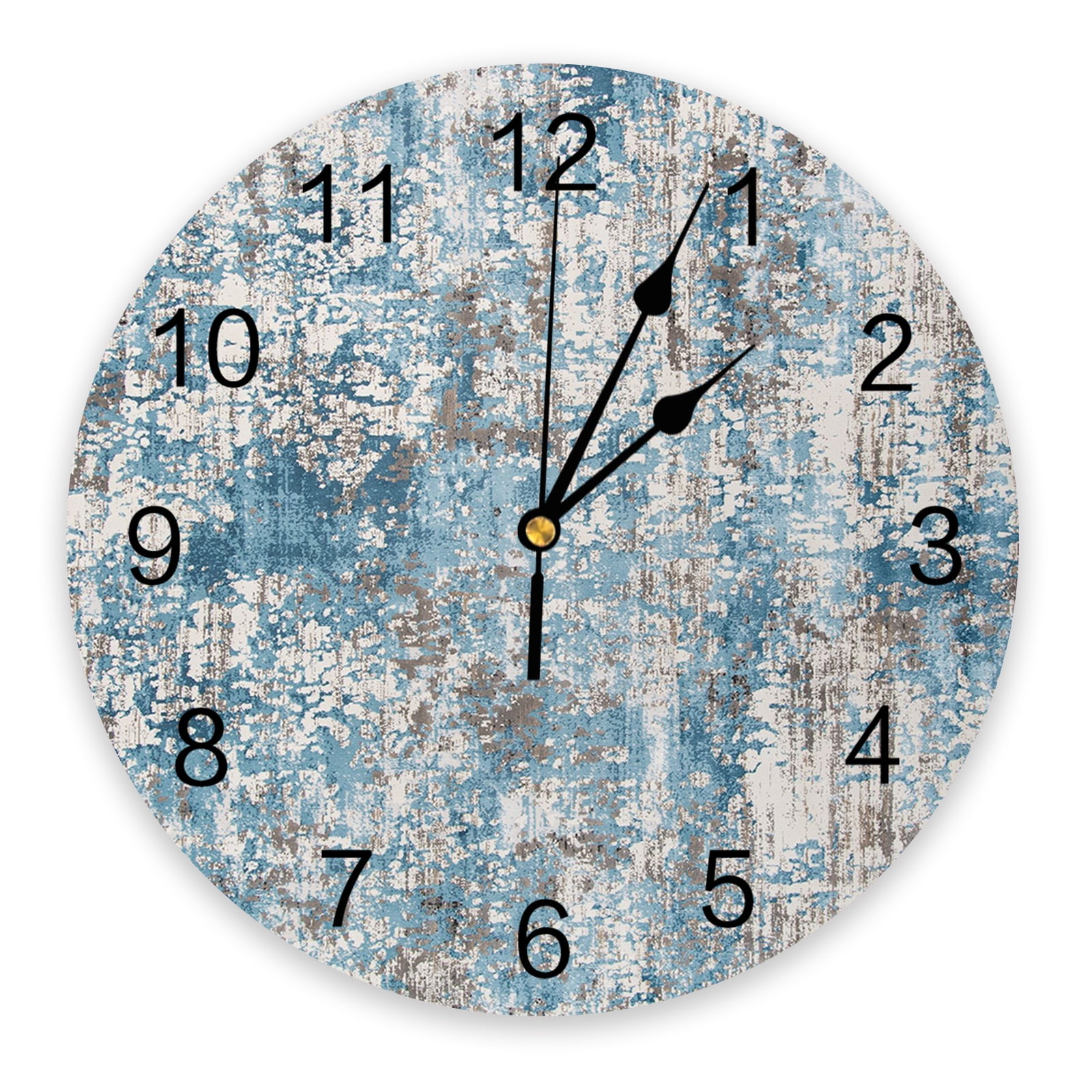 Stone Wall Black Retro Design Wall Clocks Silent Home Cafe Office Wall ...