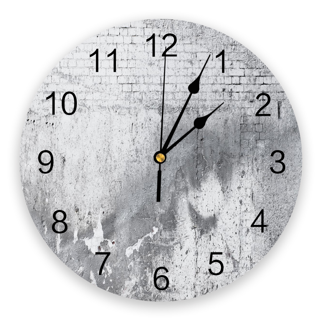 Stone Wall Black Retro Design Wall Clocks Silent Home Cafe Office Wall ...